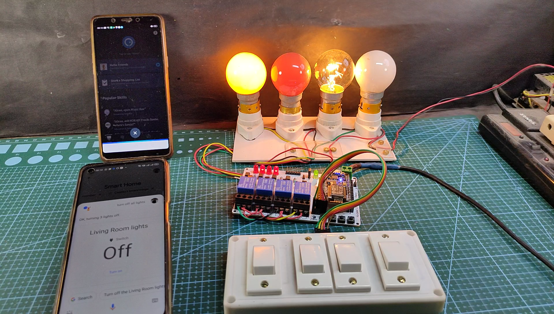 Smart Home With Google Assistant & Alexa Using NodeMCU ESP8266 - IoT ...