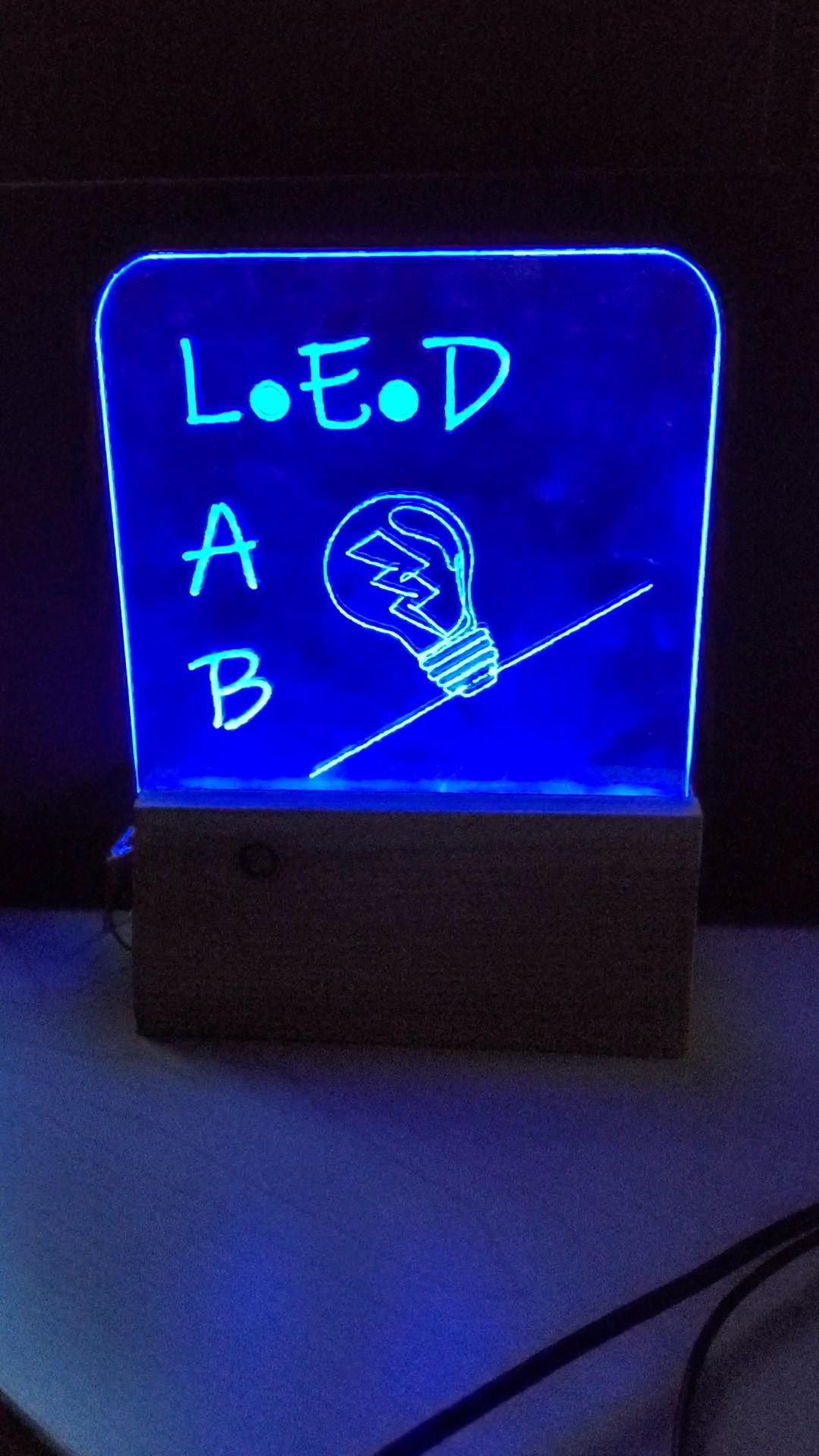 Light-Up LED Lab Sign : 6 Steps - Instructables