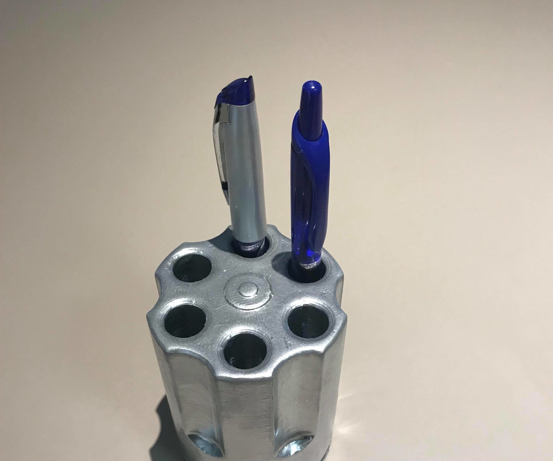 Revolving Revolver Pen Holder : 4 Steps - Instructables