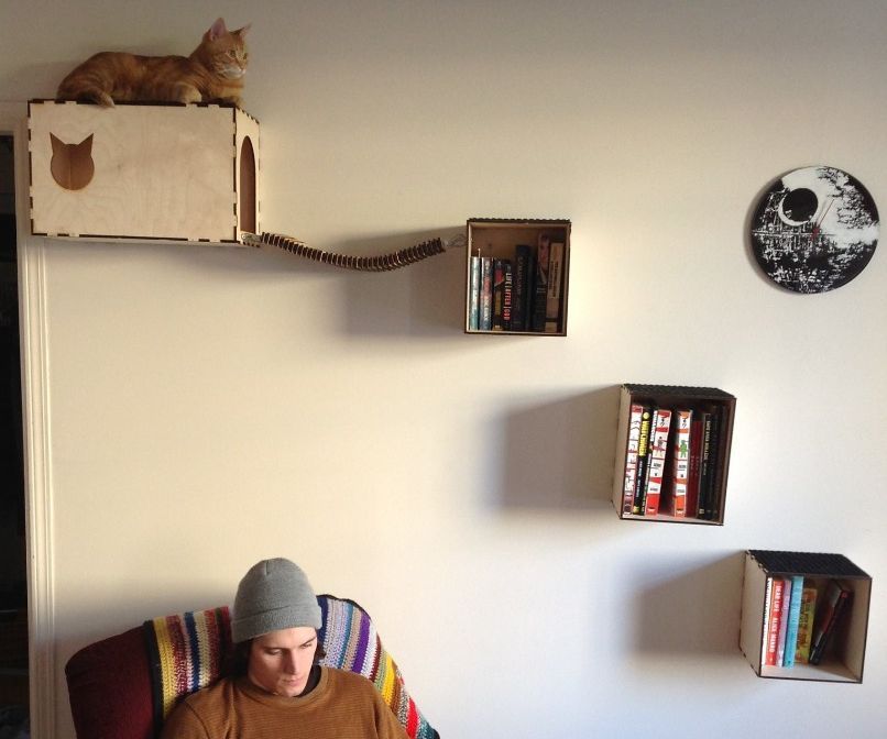 Cat Shelves and Hideaway : 3 Steps (with Pictures) - Instructables