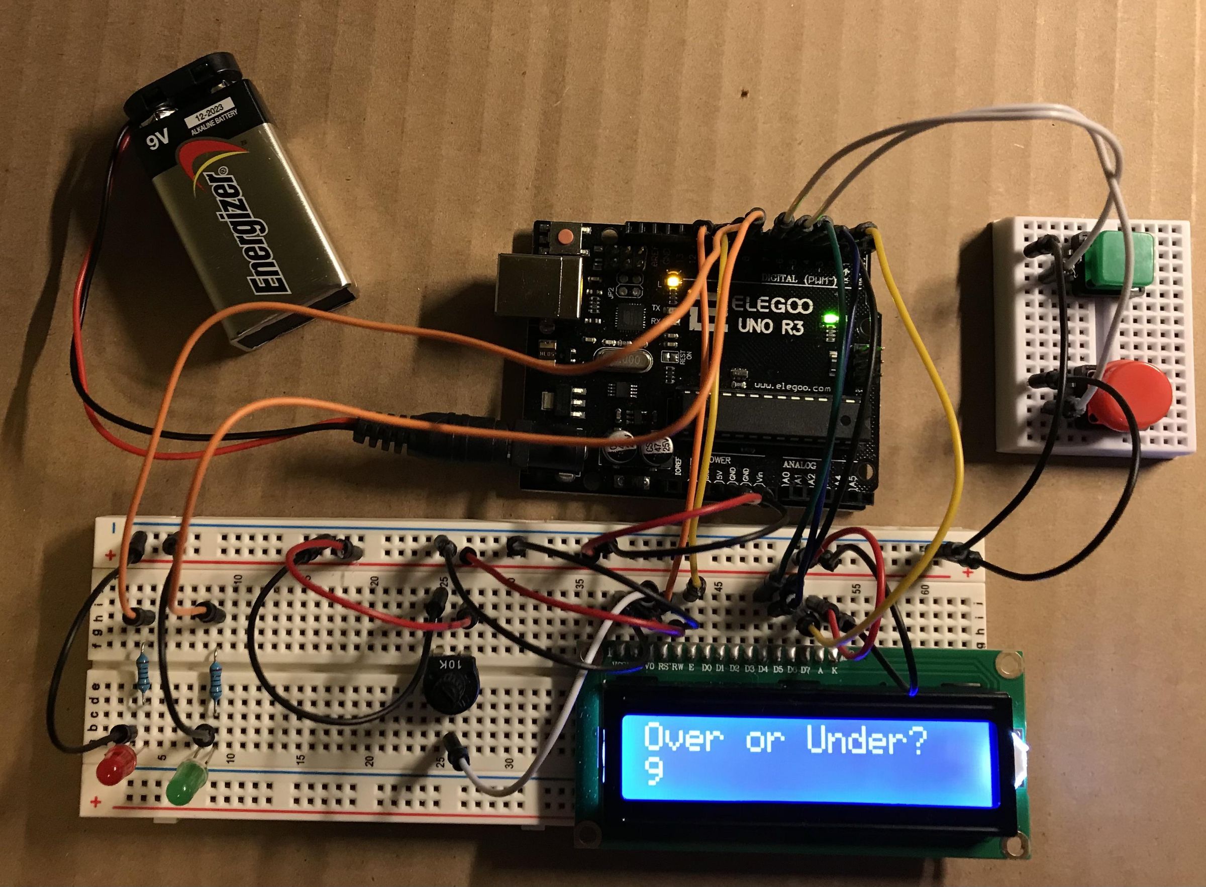 Arduino Basic Game: Over or Under? : 4 Steps - Instructables