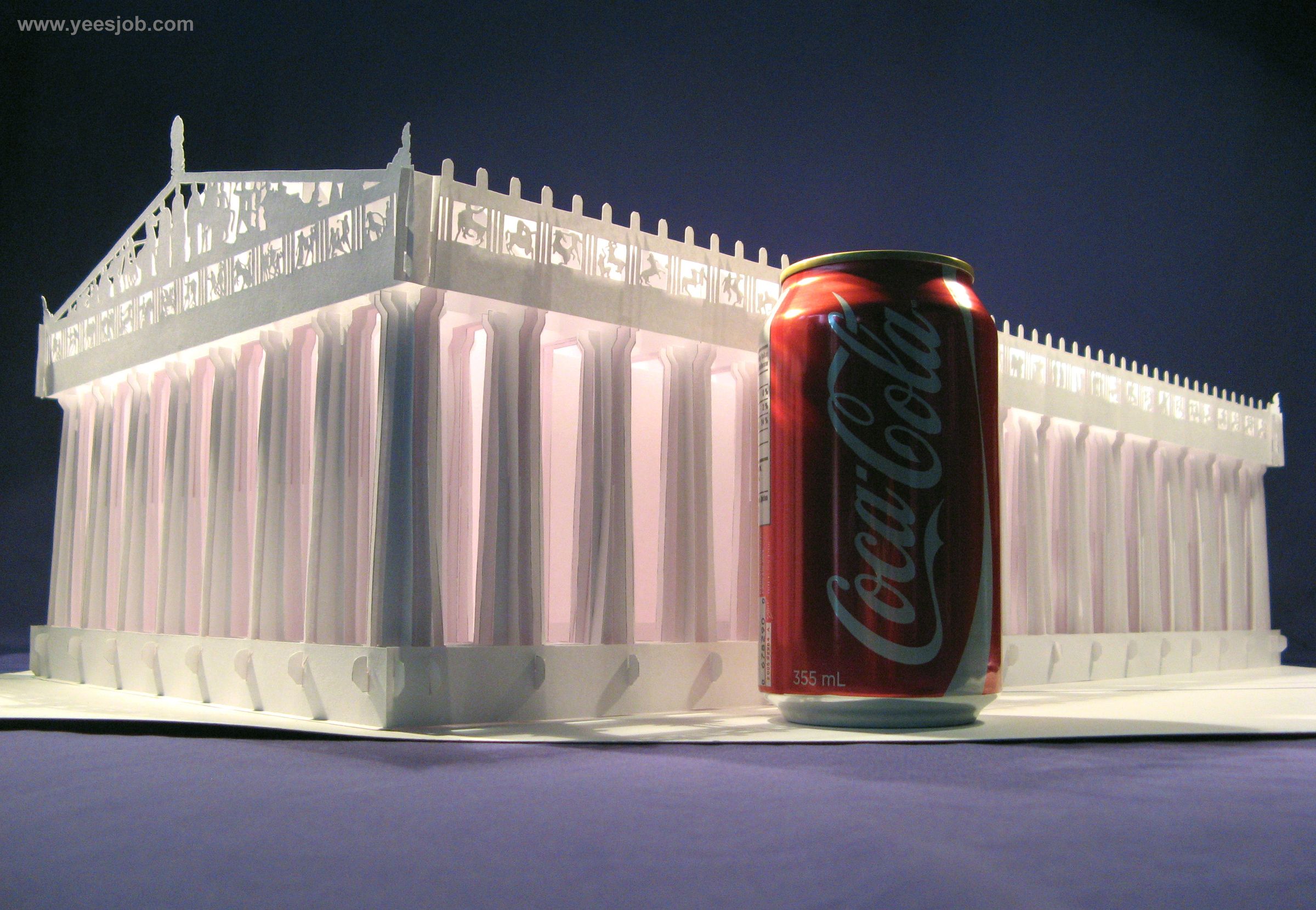 Athens Parthenon the King of the Pop Up Card Kirigami Origamic ...