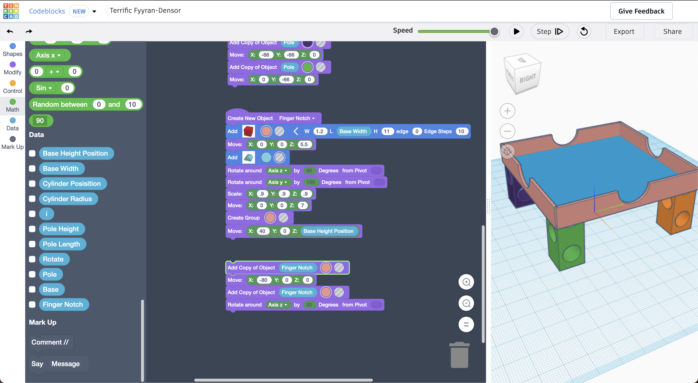 3D Sticky Notes Holder Using Tinkercad Codeblocks : 14 Steps (with ...