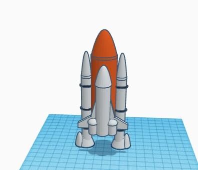 My Tinkercad Space Shuttle : 4 Steps - Instructables