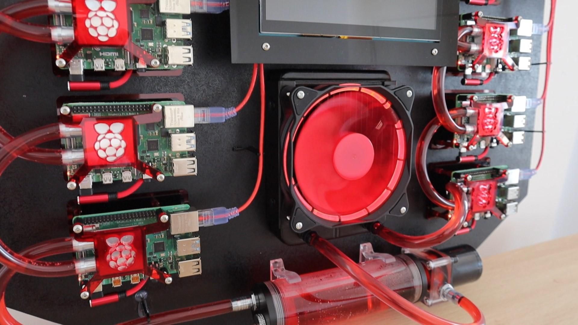 Water-Cooled Raspberry Pi 4 Cluster : 14 Steps (with Pictures ...