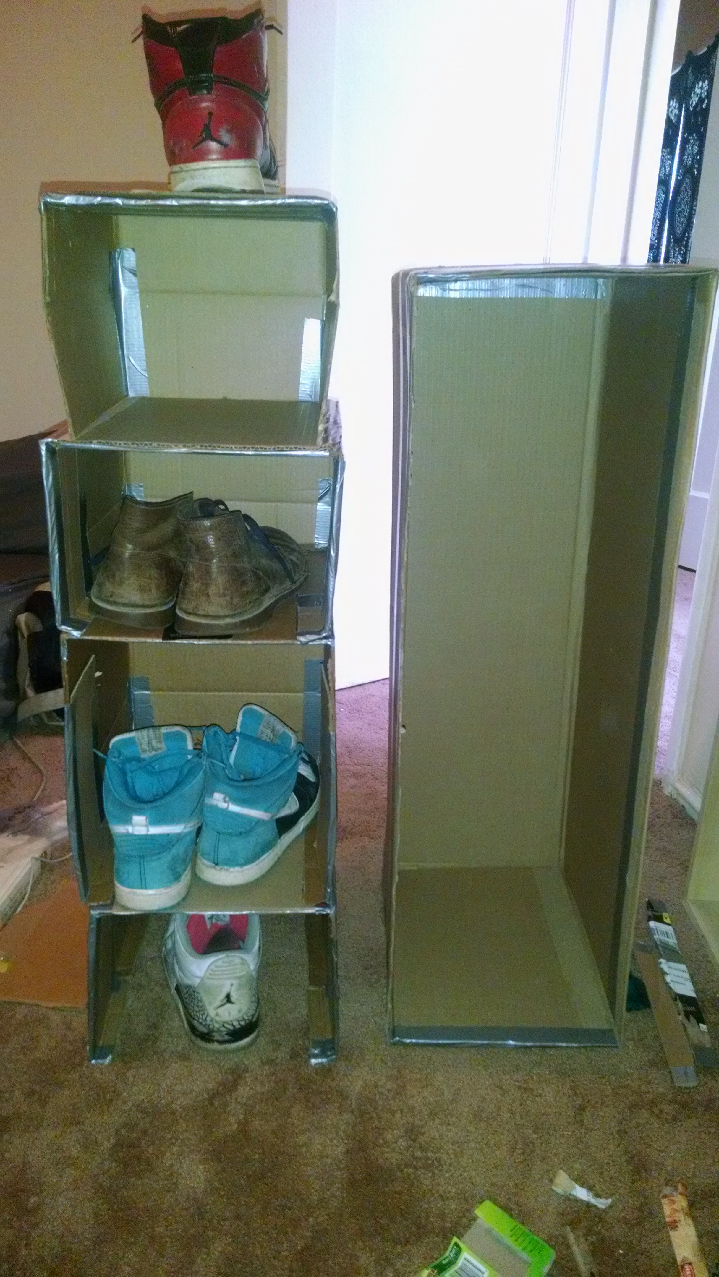 Modular Cardboard Shoe Rack : 3 Steps - Instructables