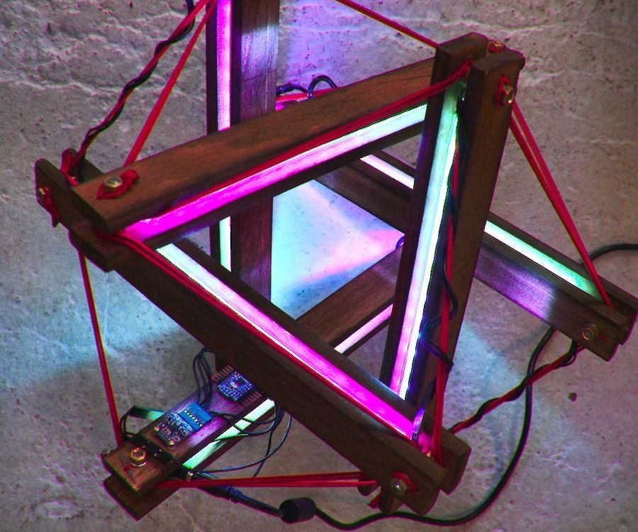 Interactive Led Lamp | Tensegrity Structure + Arduino : 5 Steps (with ...