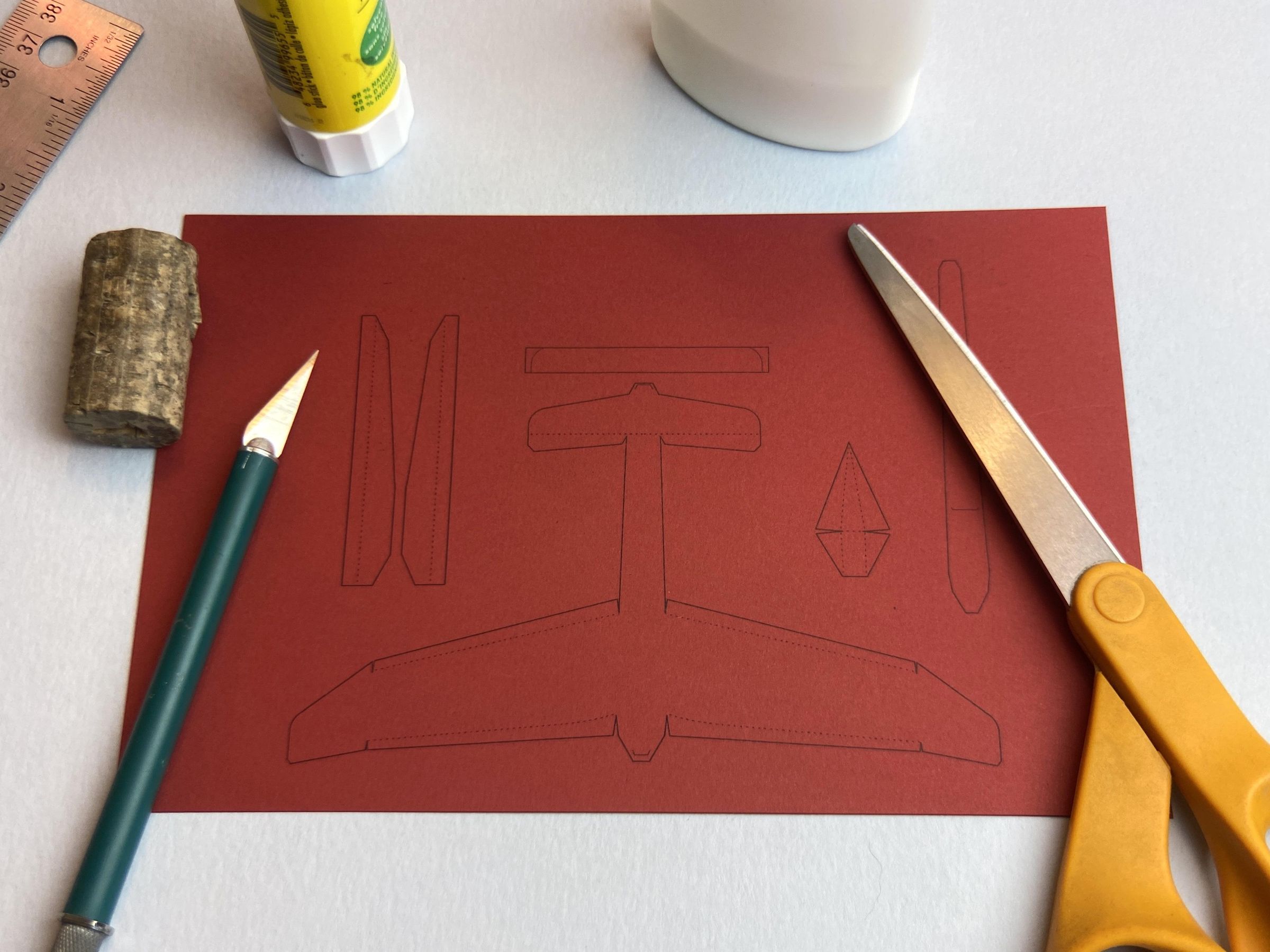 Micro Canard Glider Made of Card Stock : 6 Steps (with Pictures ...