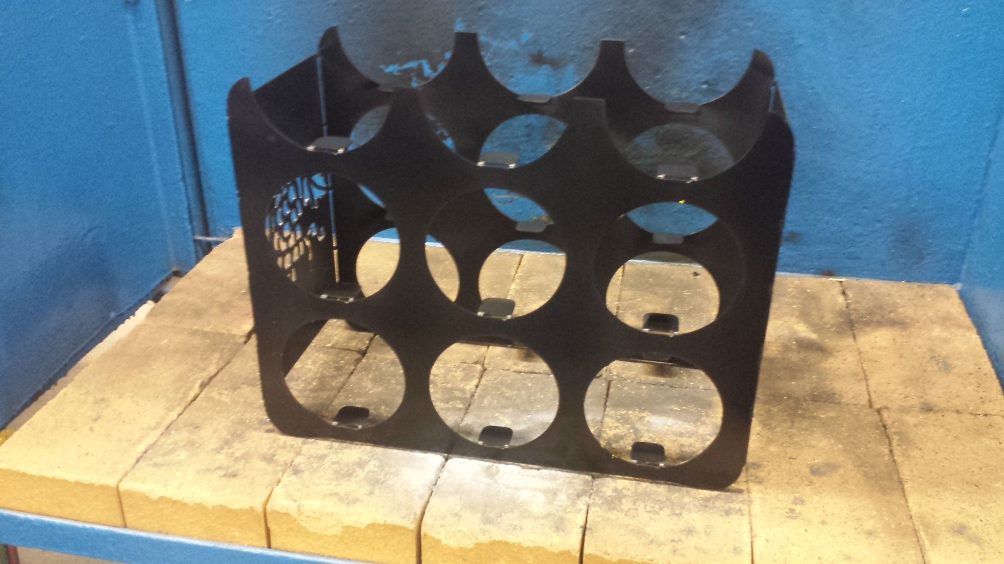 Sheet Metal, Plasma Cut, 9 Bottle, Wine Rack : 3 Steps - Instructables