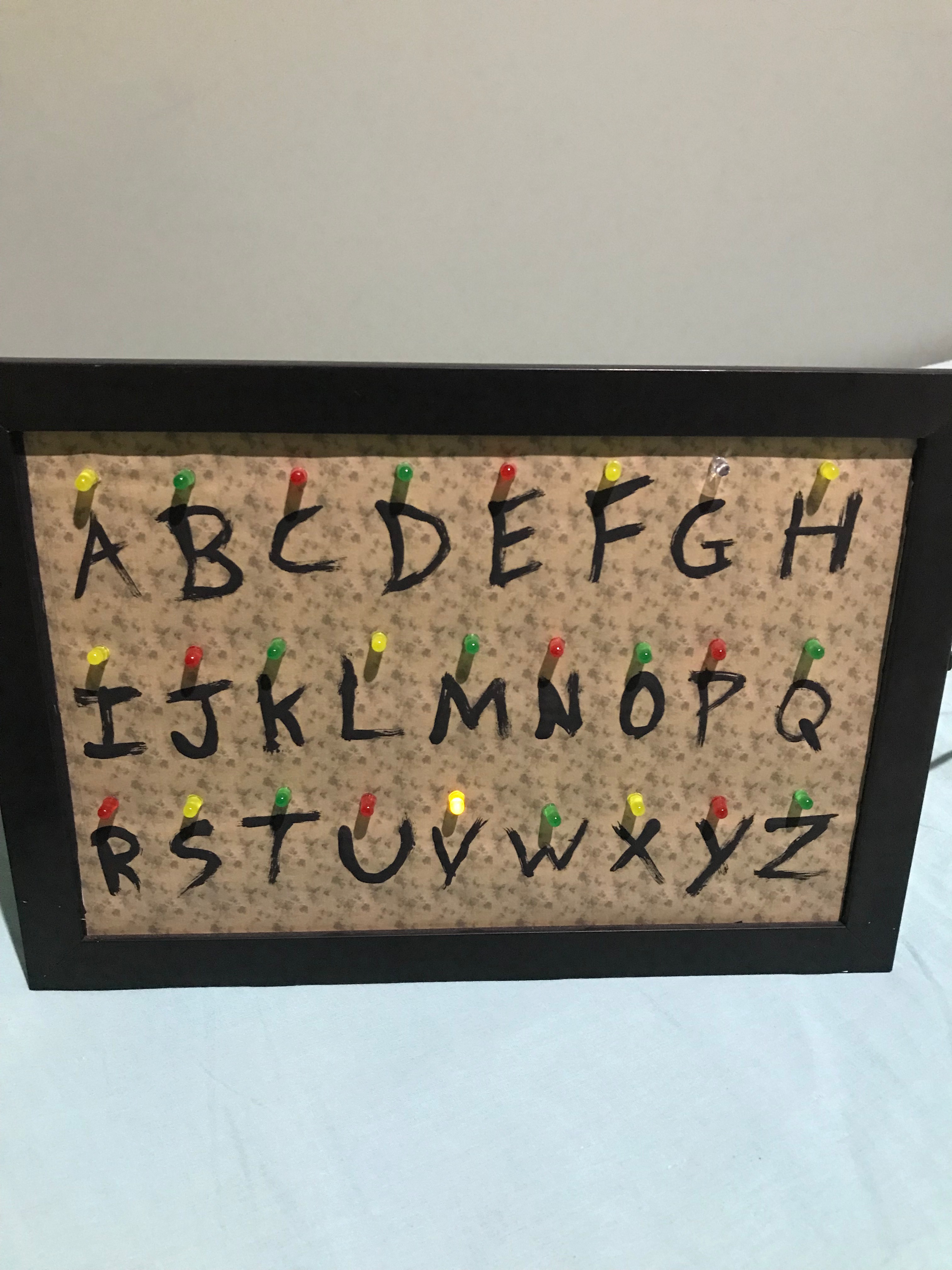 Stranger Things Wall in a Frame (Write Your Own Messages!) : 8 Steps ...