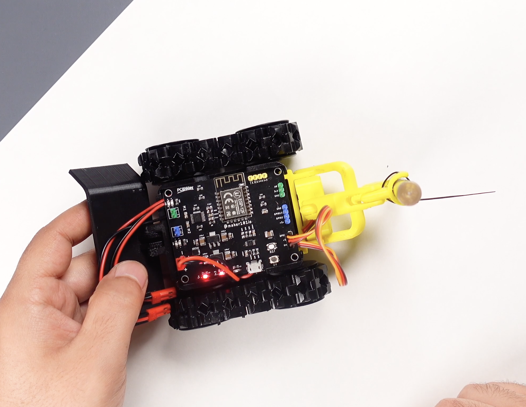Line Following - Obstacle Avoiding - Drawing Robot (ESP8266 Dual DC ...