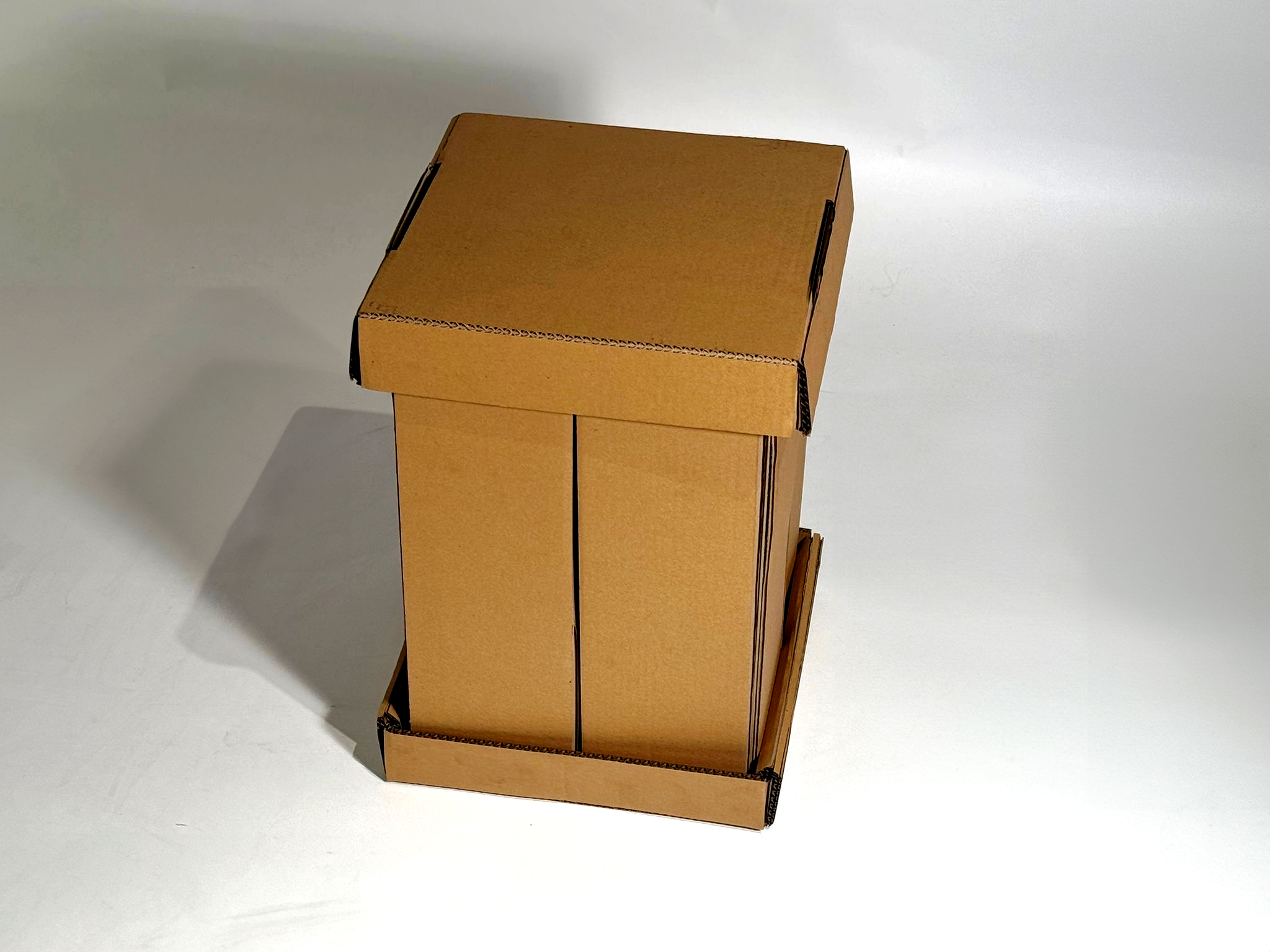 DUOPAL Cardboard Stool Without Glue : 4 Steps - Instructables