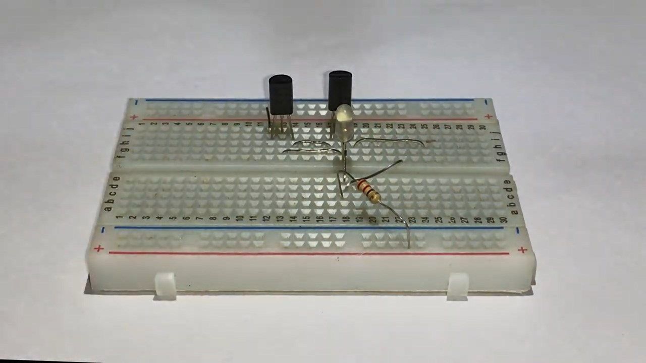 How to Make a Touch☝ Sensor Circuit Using Transistors on Breadboard☝ ...