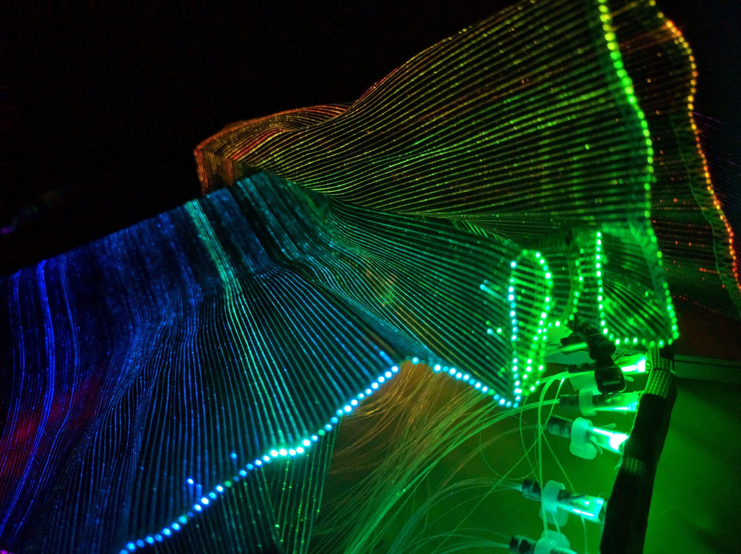 Living Rainbow- an Arduino Controlled Fiber Optic Cape : 10 Steps (with ...