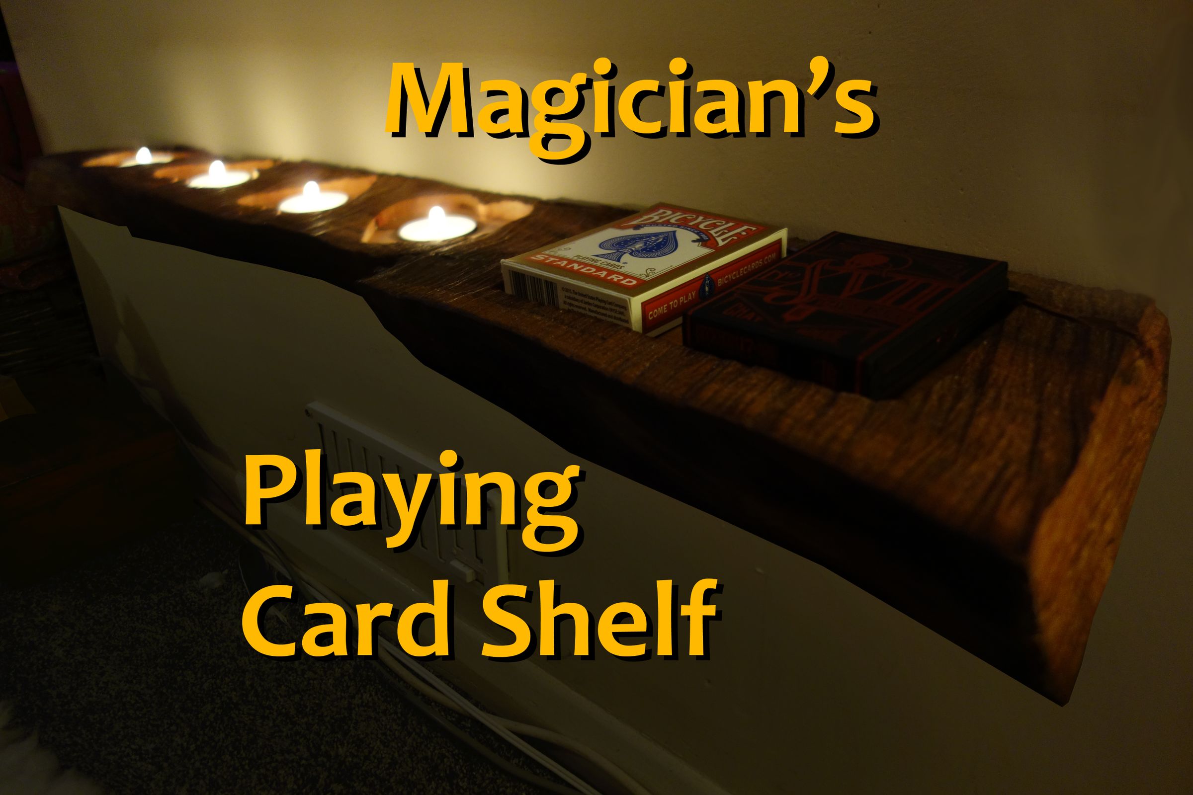 Floating Live Edge Playing Card Shelf : 9 Steps (with Pictures ...
