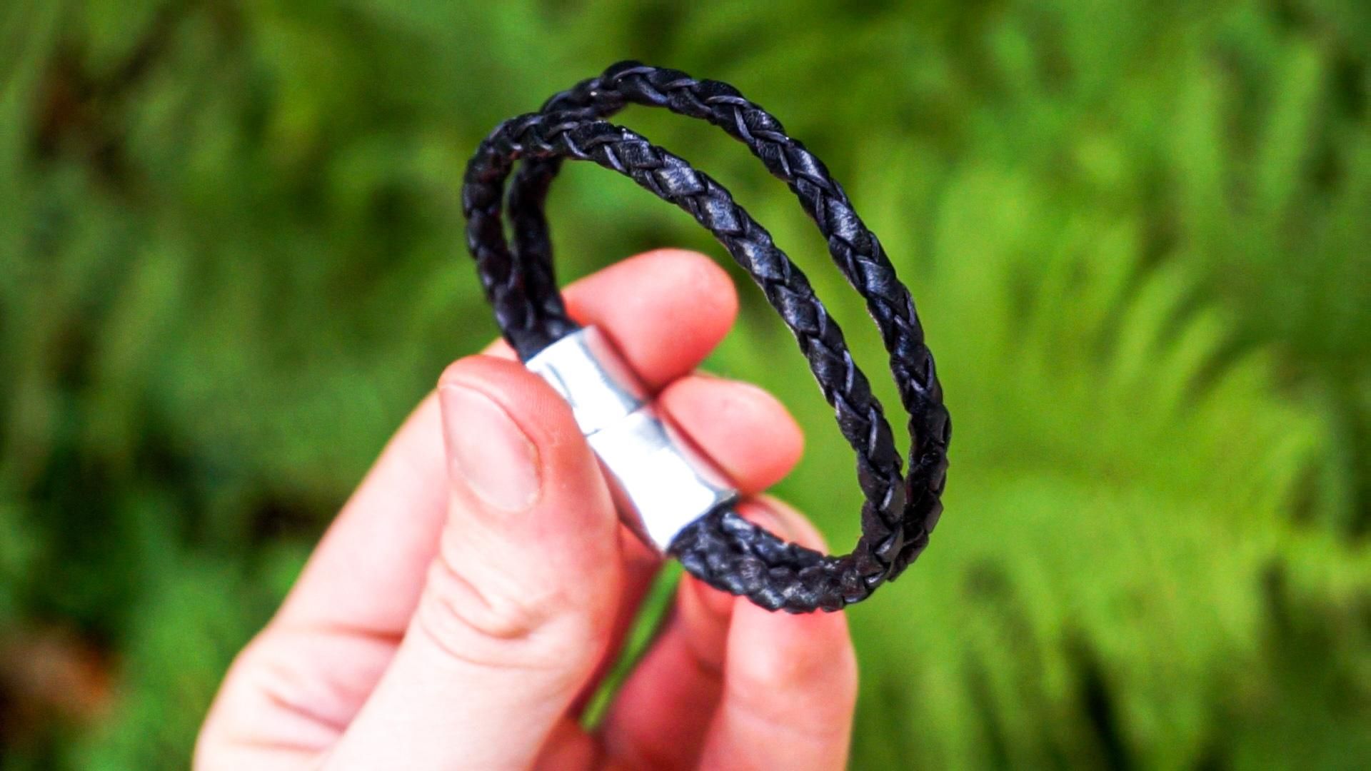 Double Round Braided Leather Bracelet : 11 Steps (with Pictures ...