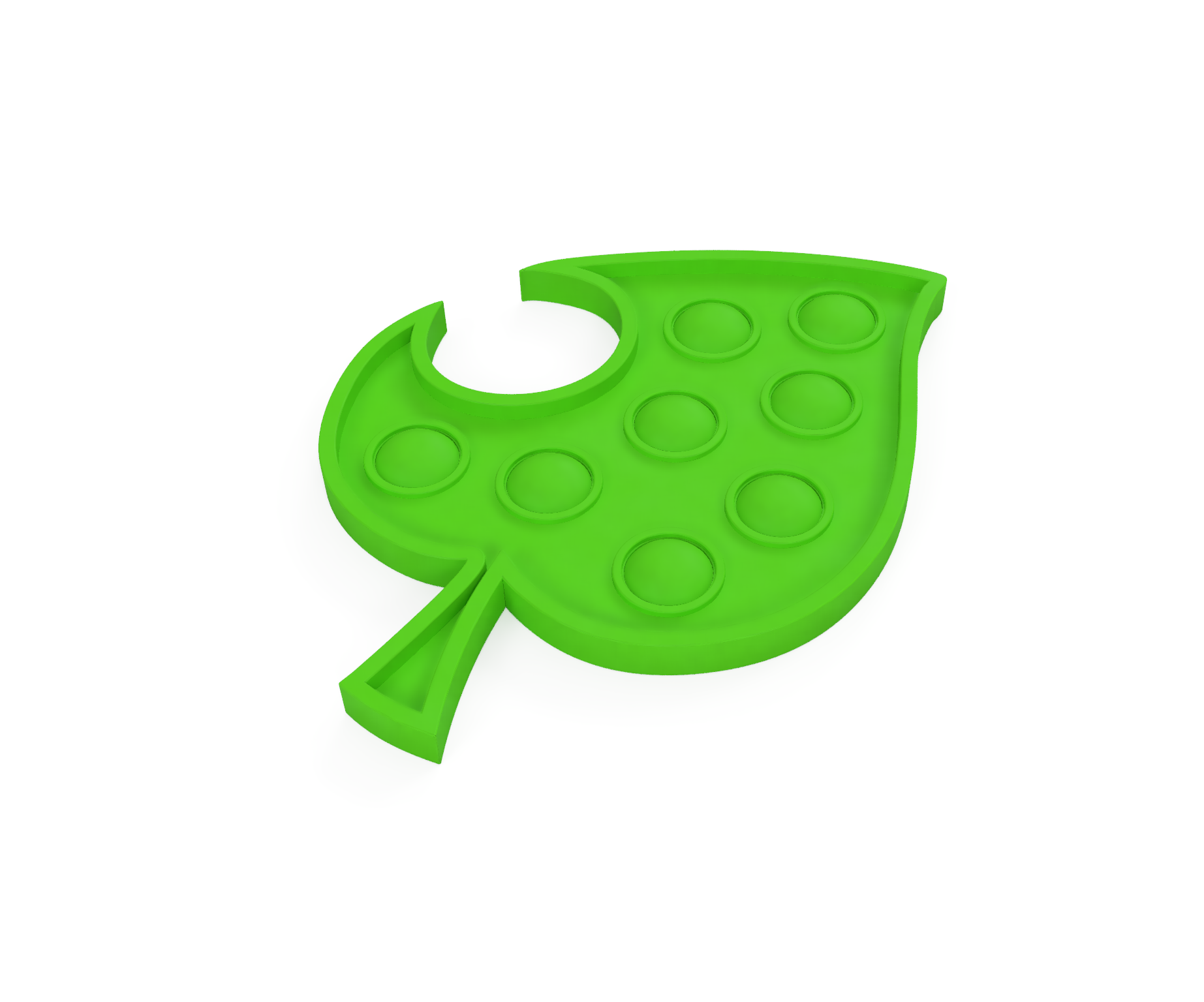 How to Create a 3D Printed Nook Leaf Pop It From Animal Crossing : 7 Steps (with Pictures ...