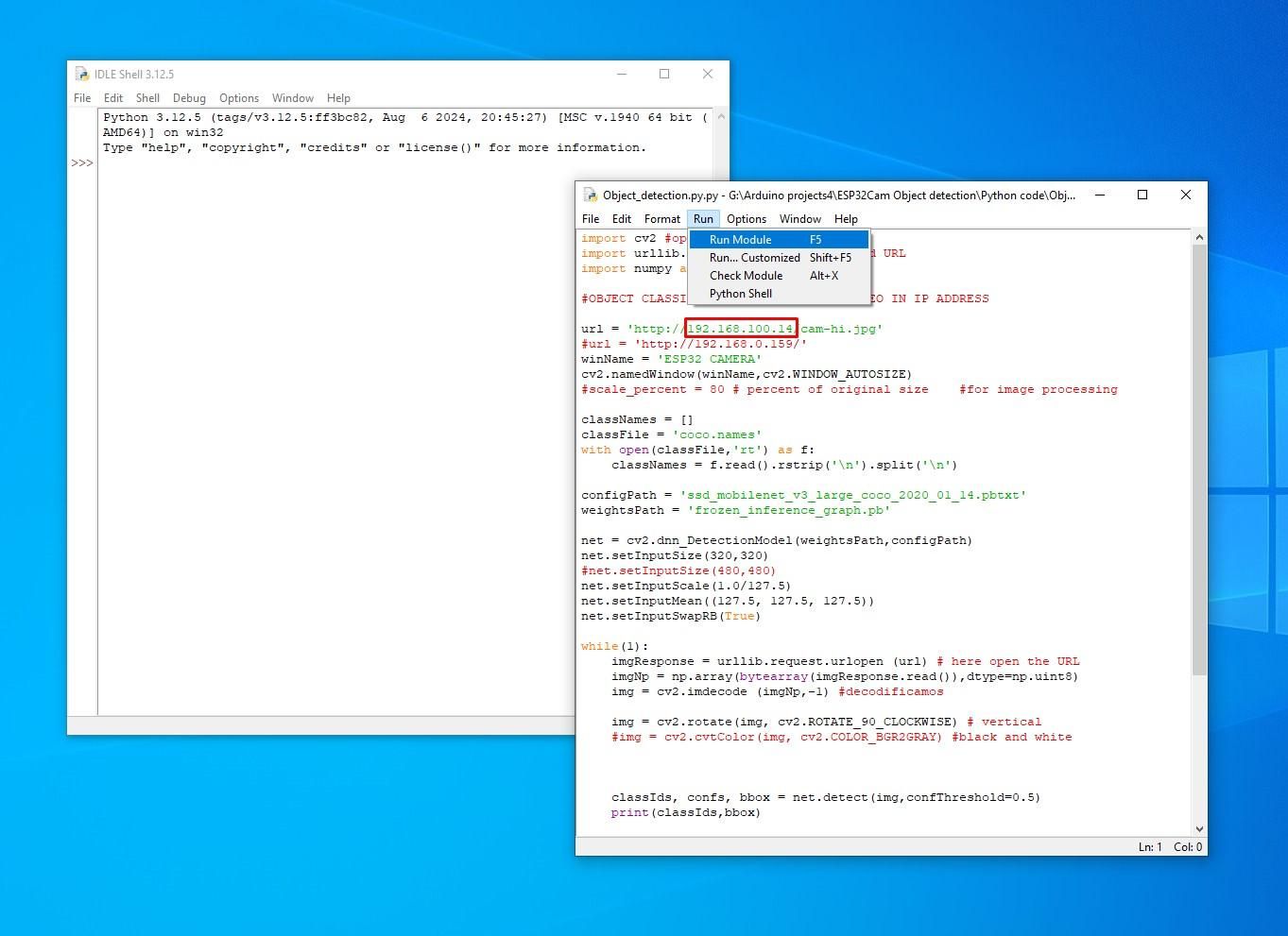 Simple ESP32 CAM Object Detection Using Open CV : 4 Steps (with ...