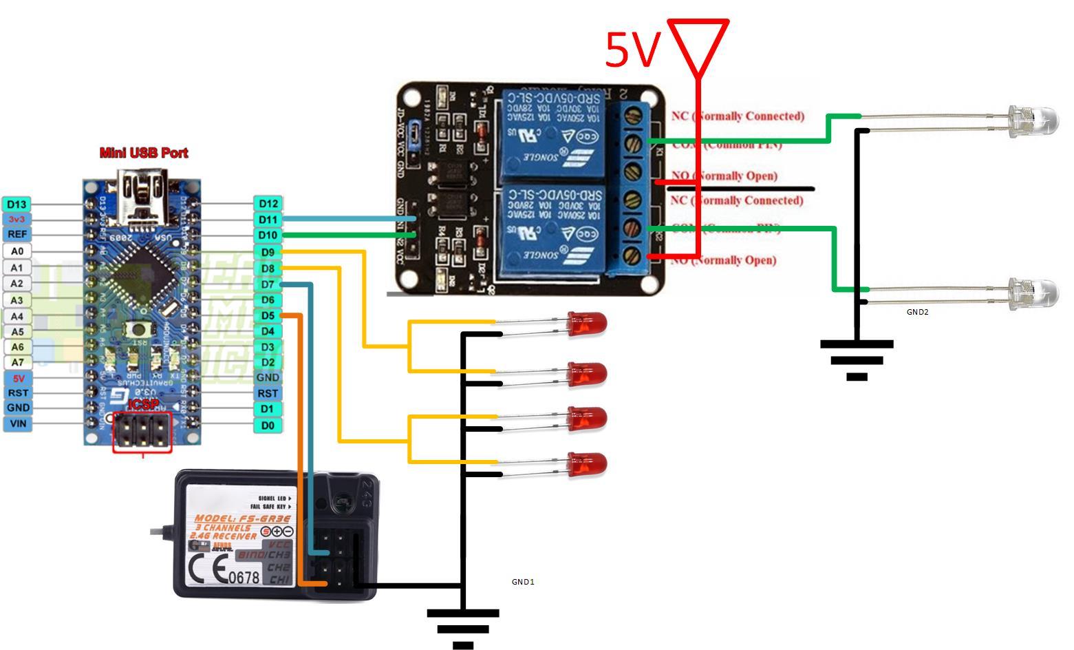 Programming Sidelight, Headlights and Undercarriage for RC Cars With ...