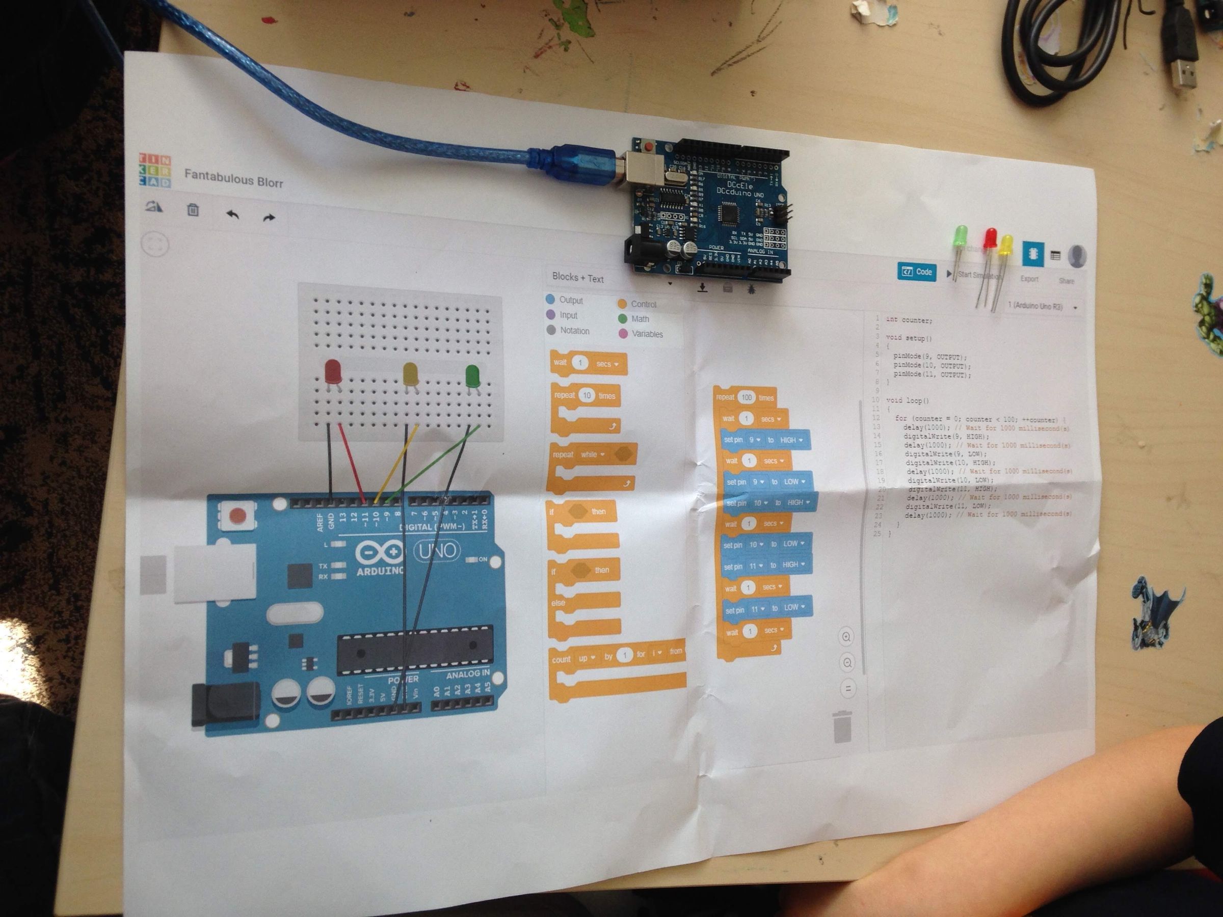 6 Years Old Creating Basic Traffic Light With Scratch for Arduino : 3 ...