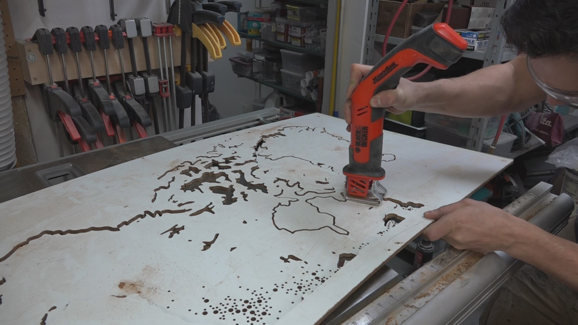 Floating World Backlit Moss Map With Arduino Fiber Optic LED Cities ...