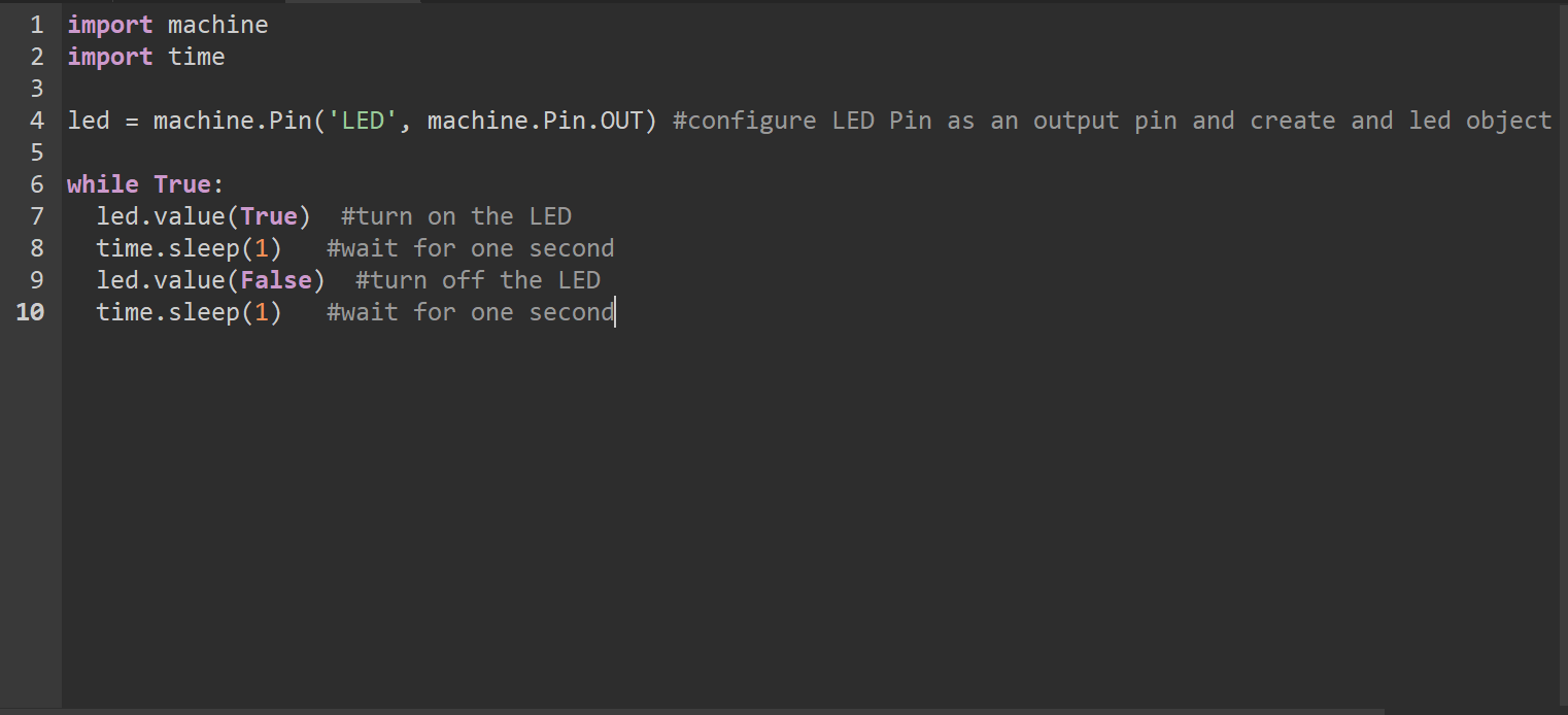 Raspberry Pi Pico W LED Blink : 4 Steps - Instructables