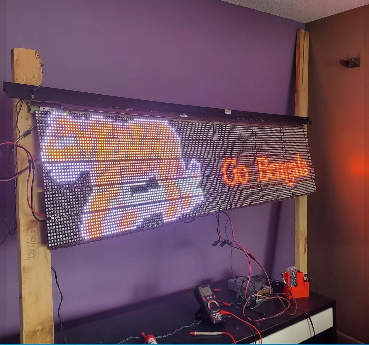 Inexpensive and Scalable Digital Sign Using NeoMatrix LEDs : 5 Steps ...