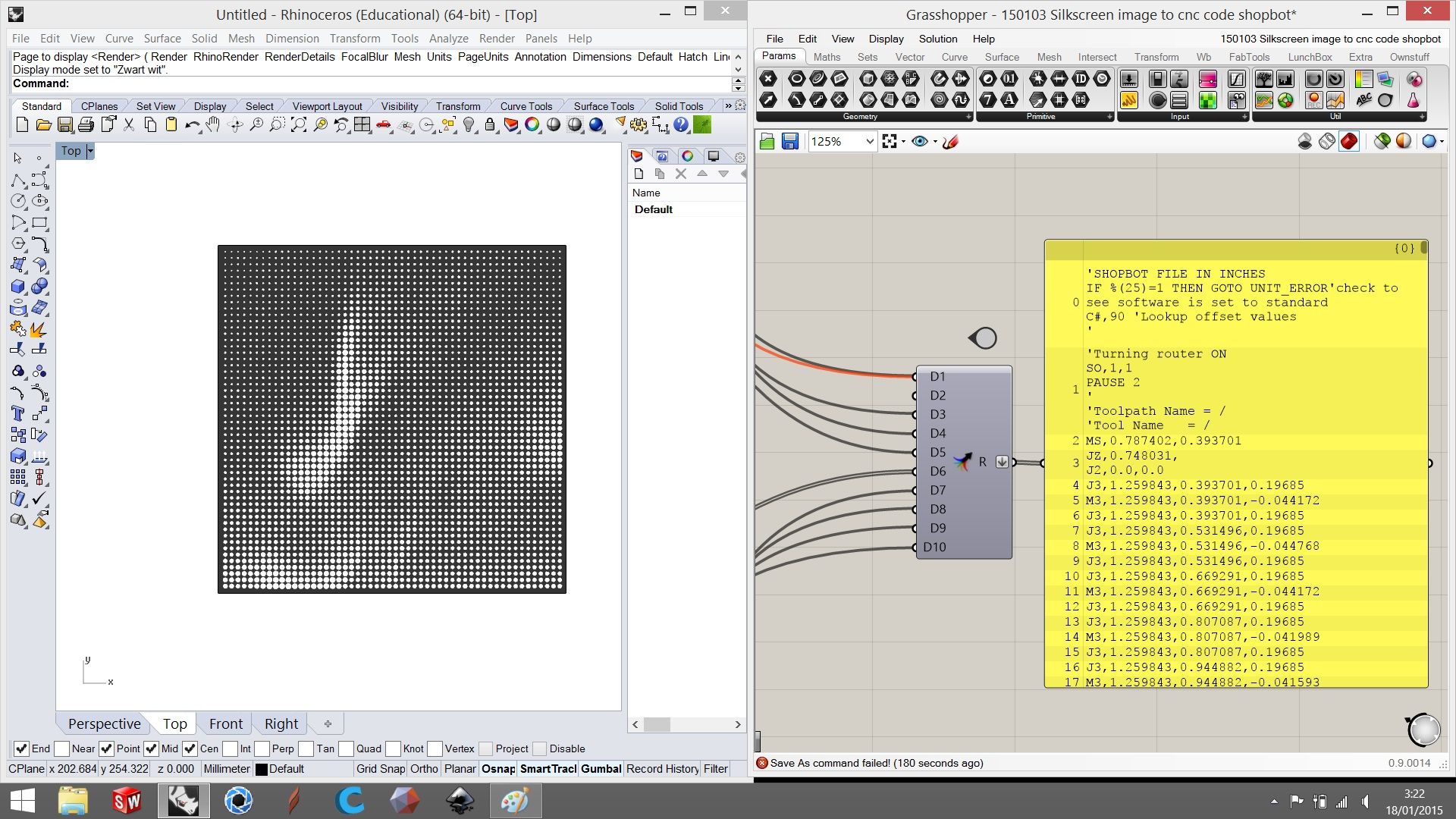Make Awesome 3D Geometry by Programming CNC-code : 8 Steps (with ...