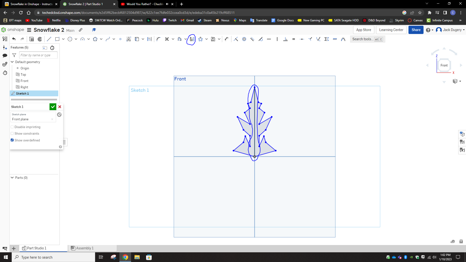 Creating a Snowflake in Onshape : 9 Steps - Instructables