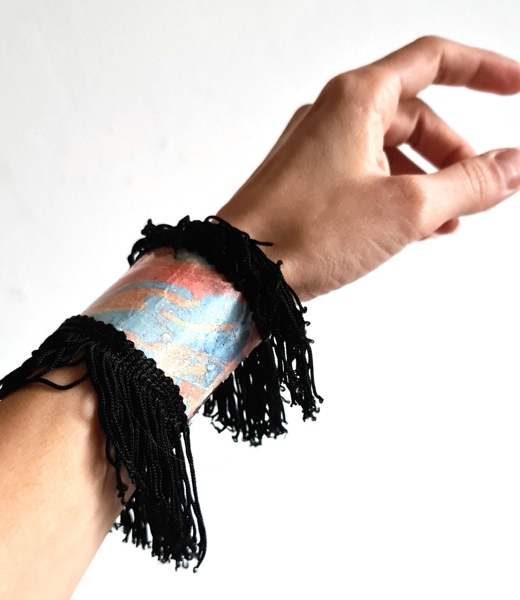 Marbled Bracelets Made of Recycled Cardboard Rolls : 8 Steps (with ...