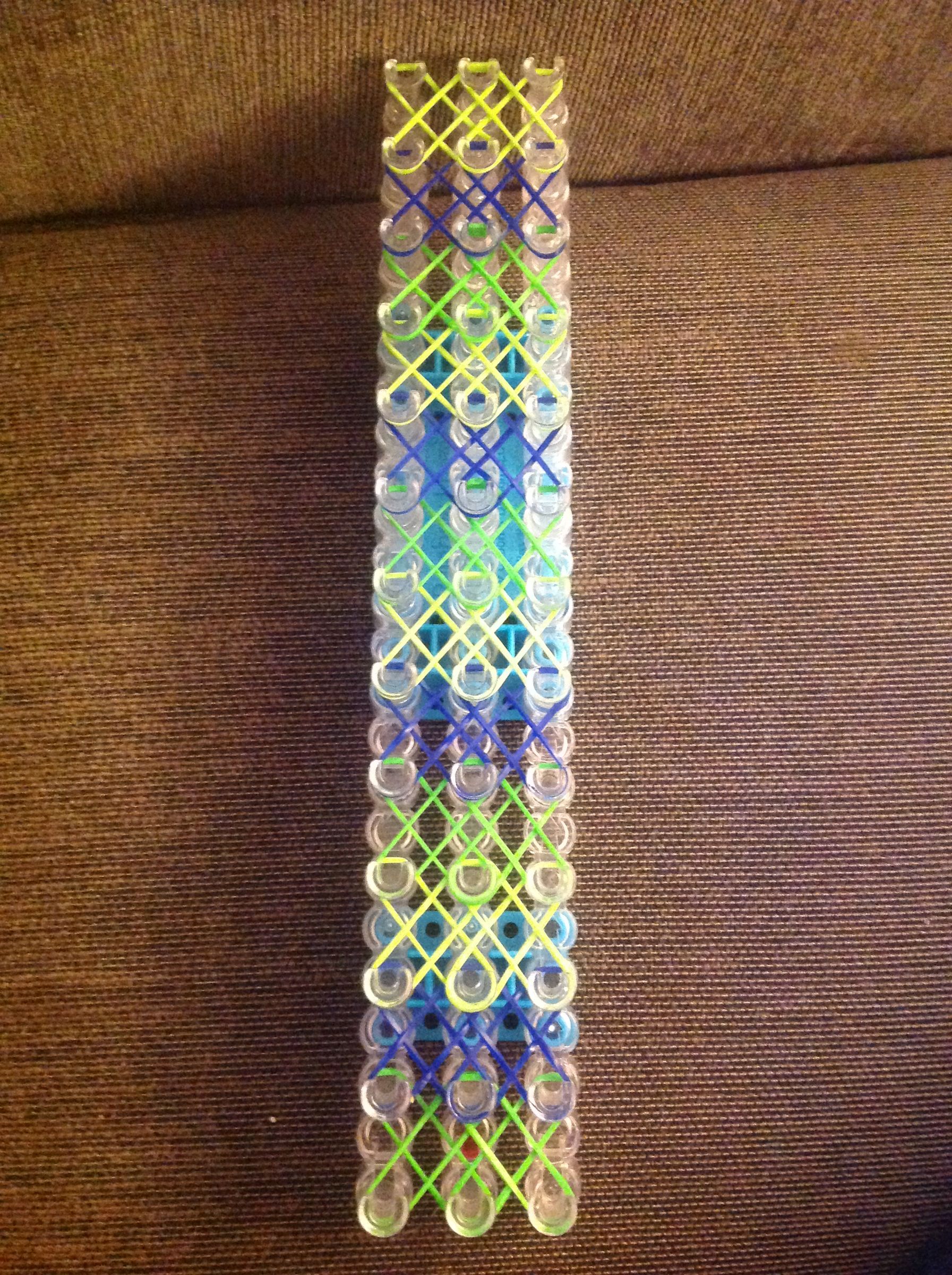 How to Make Rainbow Loom Bracelet Double X Cross *INTERMEDIATE LEVEL ...
