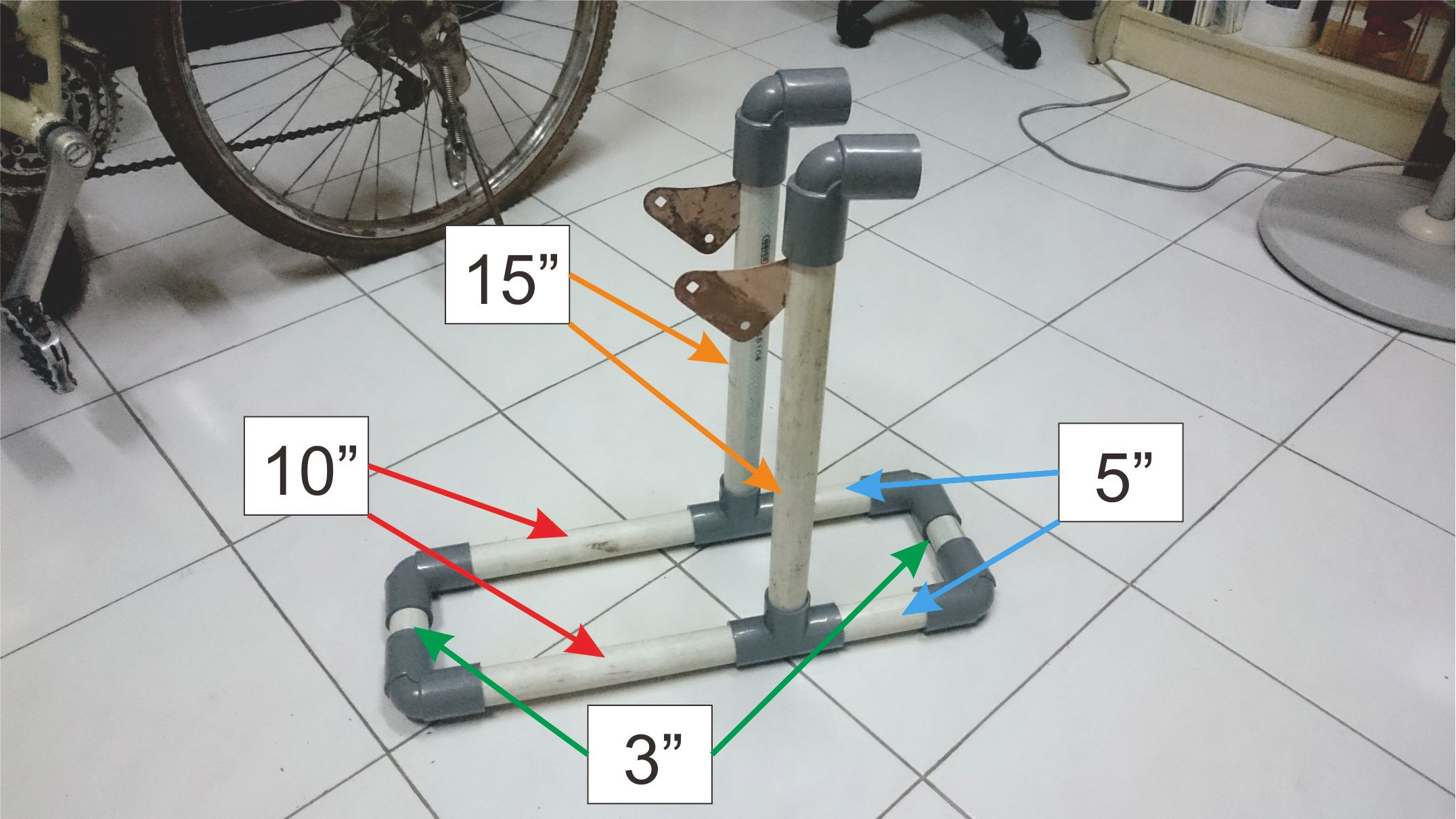 PVC Bike Wheel Stand : 4 Steps - Instructables