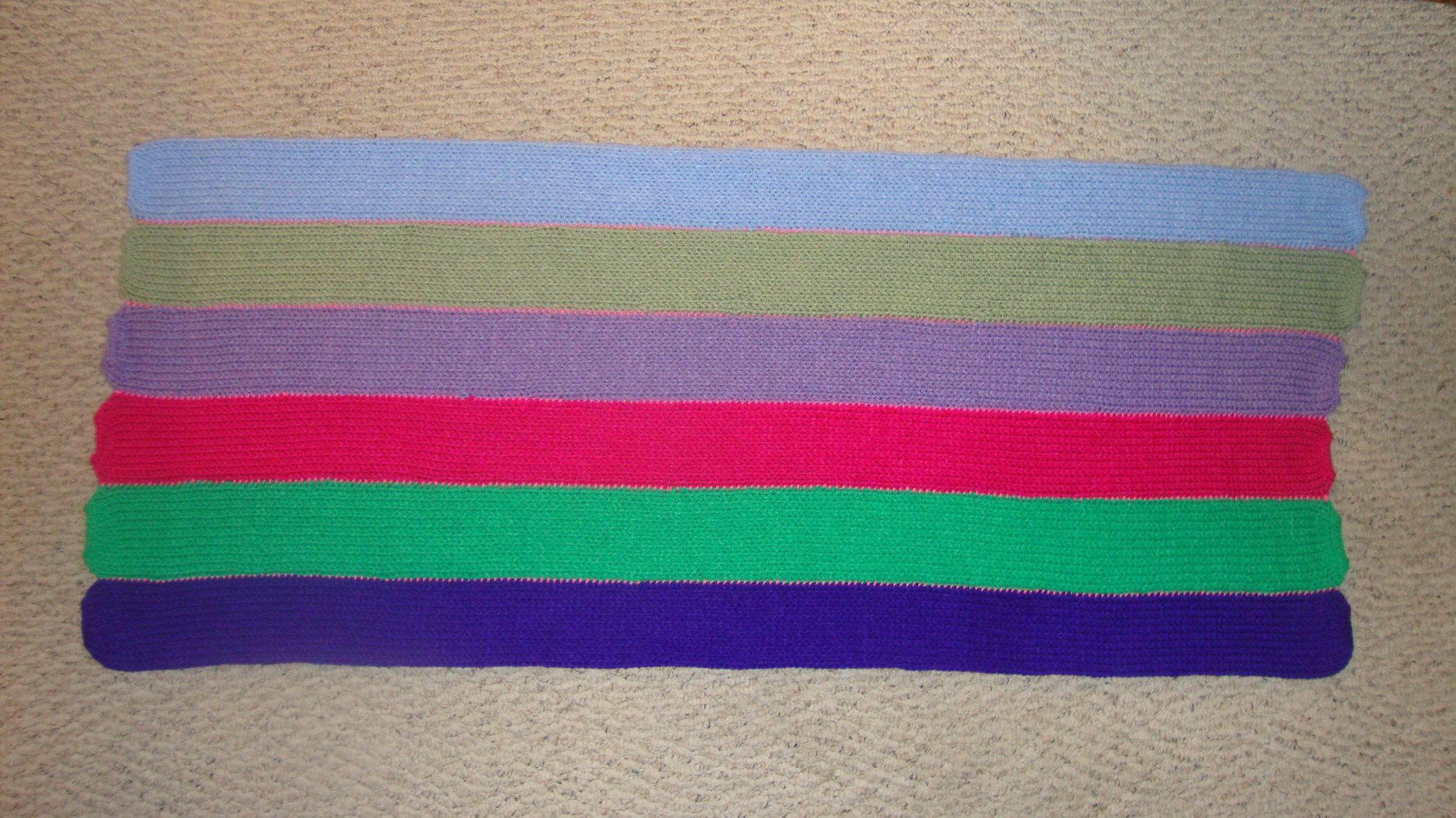 Easy Crafts With Knitted Rolls: Long and Simple Rug - Instructables