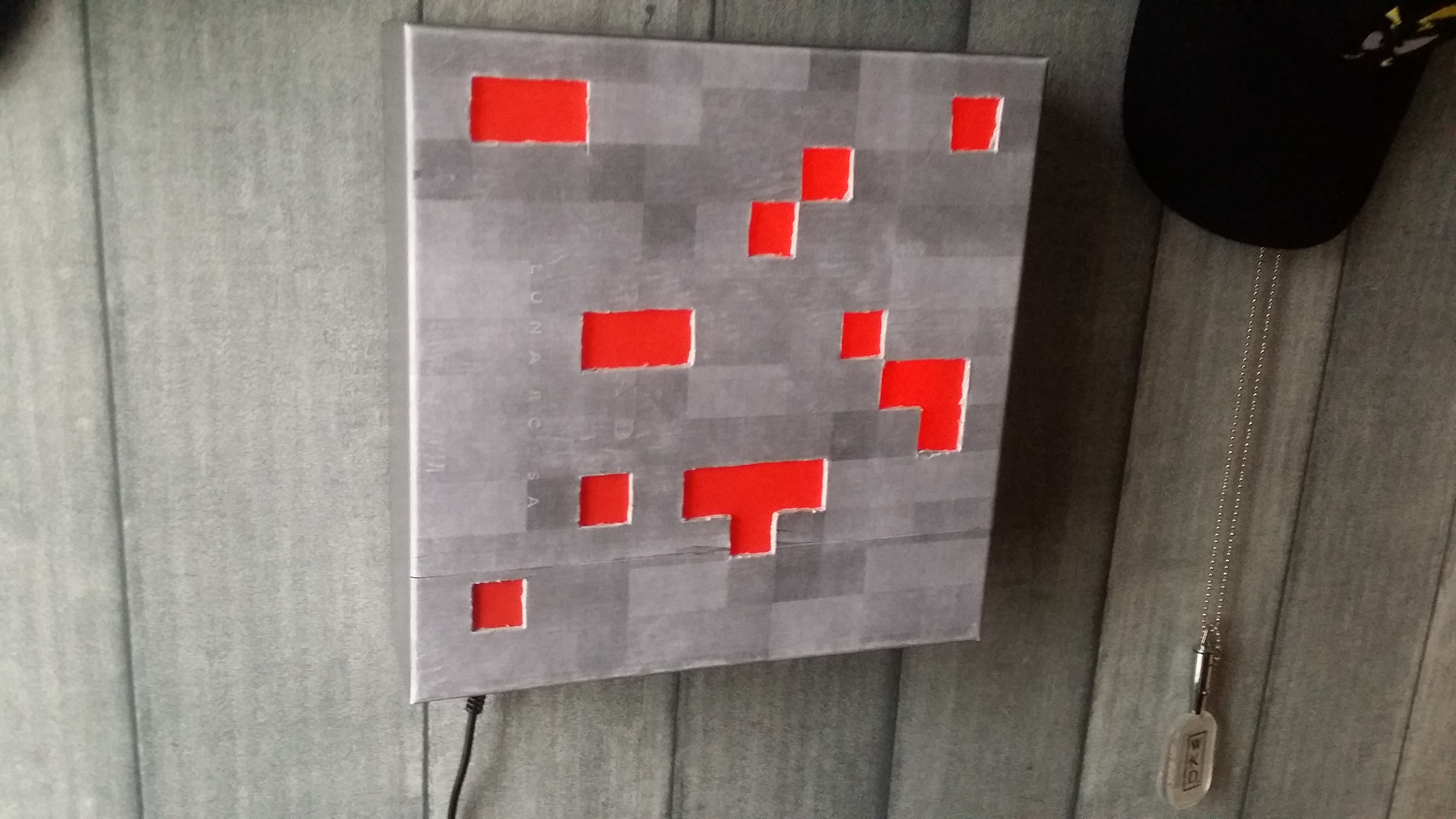 Minecraft Redstone Ore Night Light