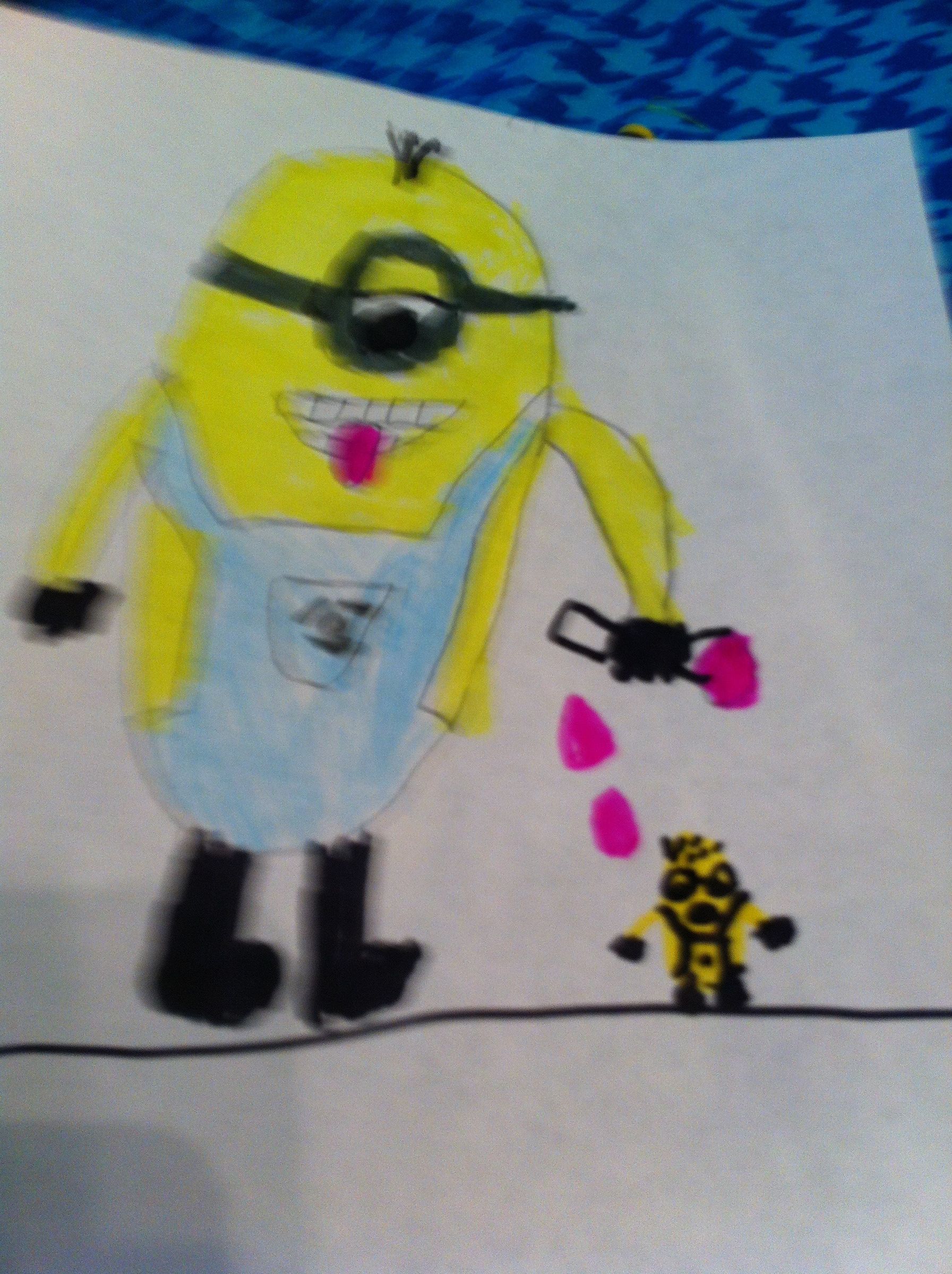 How to Draw Dispicable Me Minions Easy : 5 Steps - Instructables