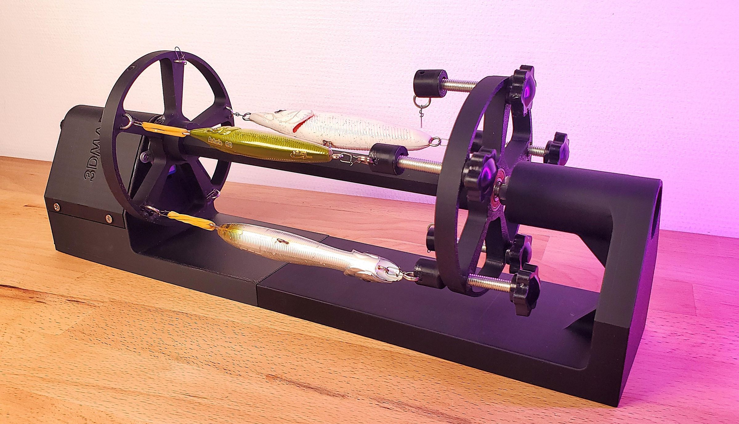 3D Printed Fishing Lure Rotating Drying Station : 13 Steps (with ...