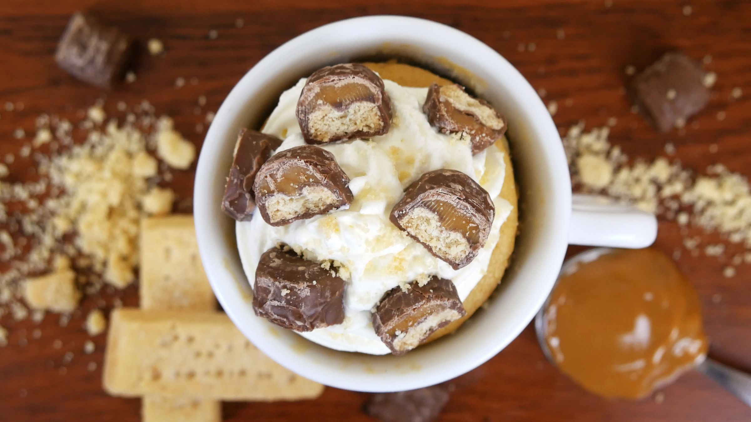 TWIX (CARAMEL MILLIONAIRE SHORTBREAD) MUG CAKE : 3 Steps (with Pictures ...