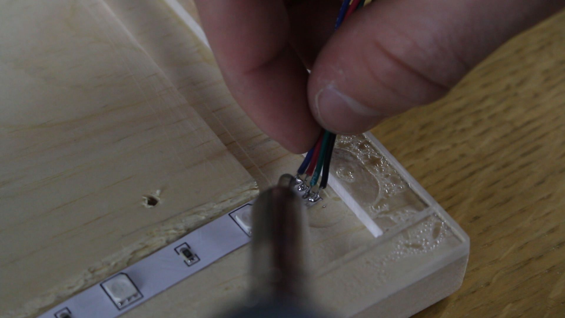 DIY Color Changing Raw Wood LED Shelf : 10 Steps (with Pictures ...