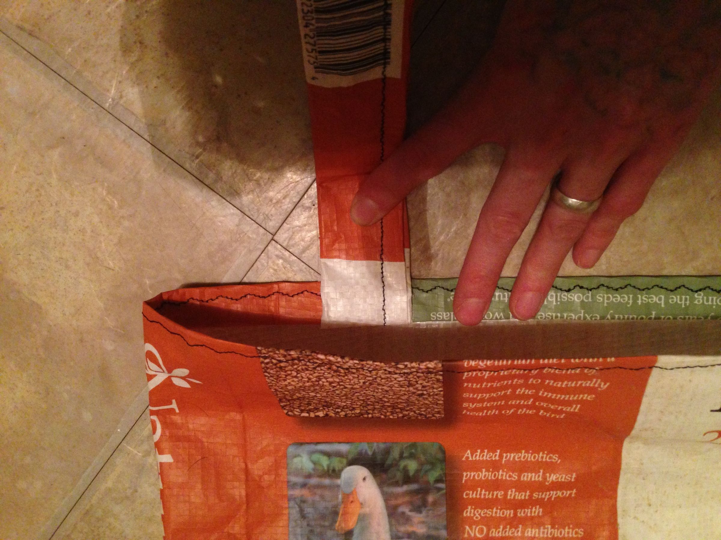 EASY Chicken Feed Bag Tote /Purse. Big Sellers at Farmer's Markets ...