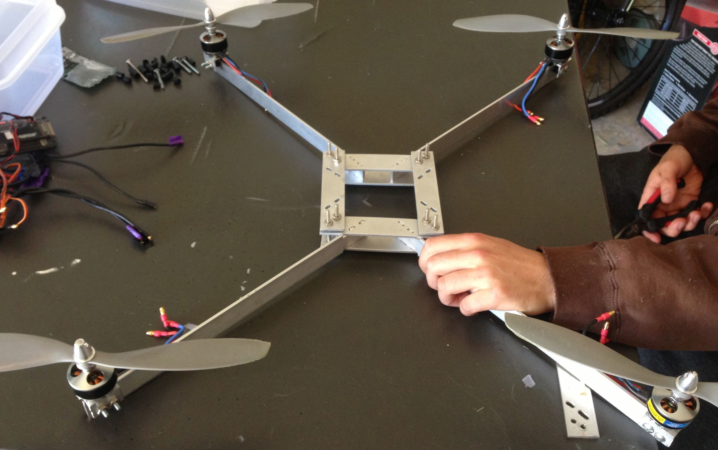 Aluminum Sport X Copter Frame Design for Strength, Lightwieght, and ...
