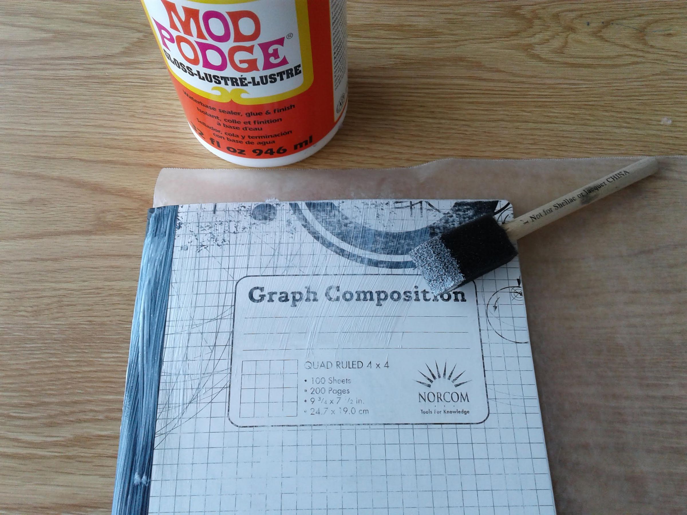 Decoupage Decorated Composition Book : 7 Steps (with Pictures ...