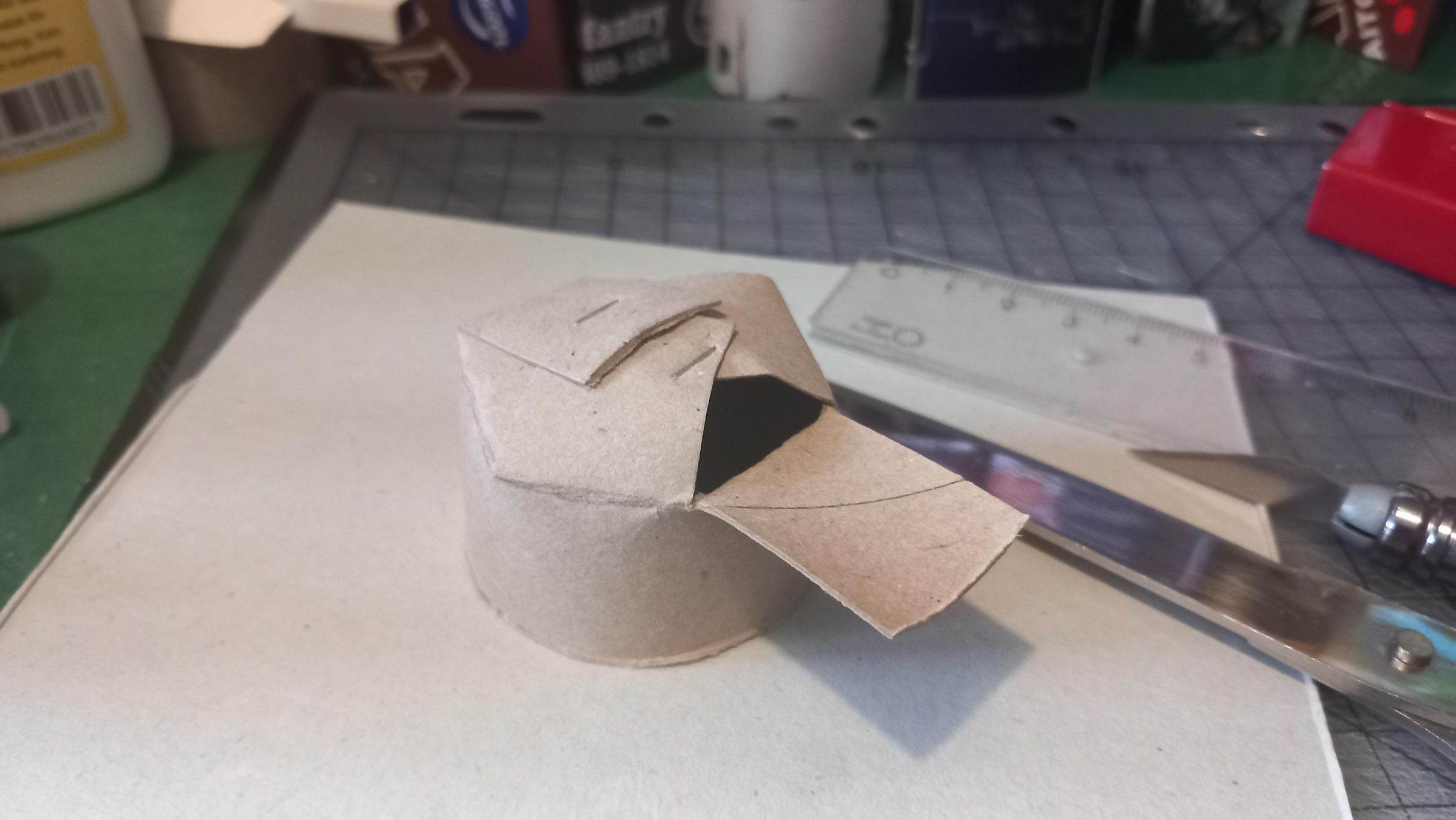 Cardboard Tank With a Rotating Turret (for TONKS) : 9 Steps - Instructables