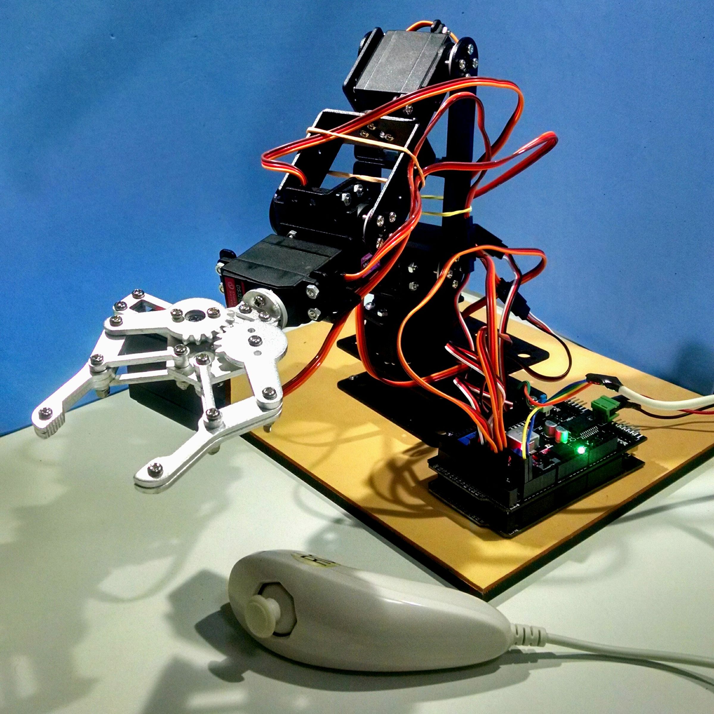 Nunchuk Controlled Robotic Arm (with Arduino) : 14 Steps (with Pictures) - Instructables