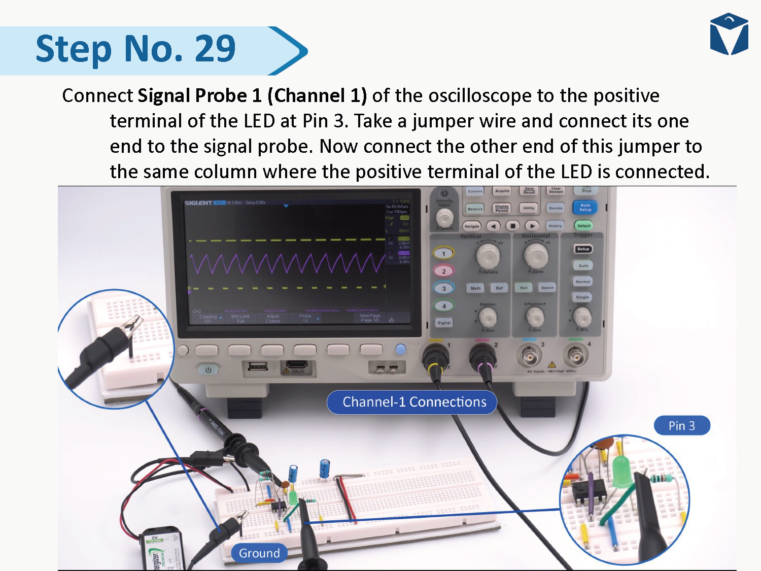 Astable Multivibrator (Oscillator) Using a 555 Timer IC : 43 Steps ...