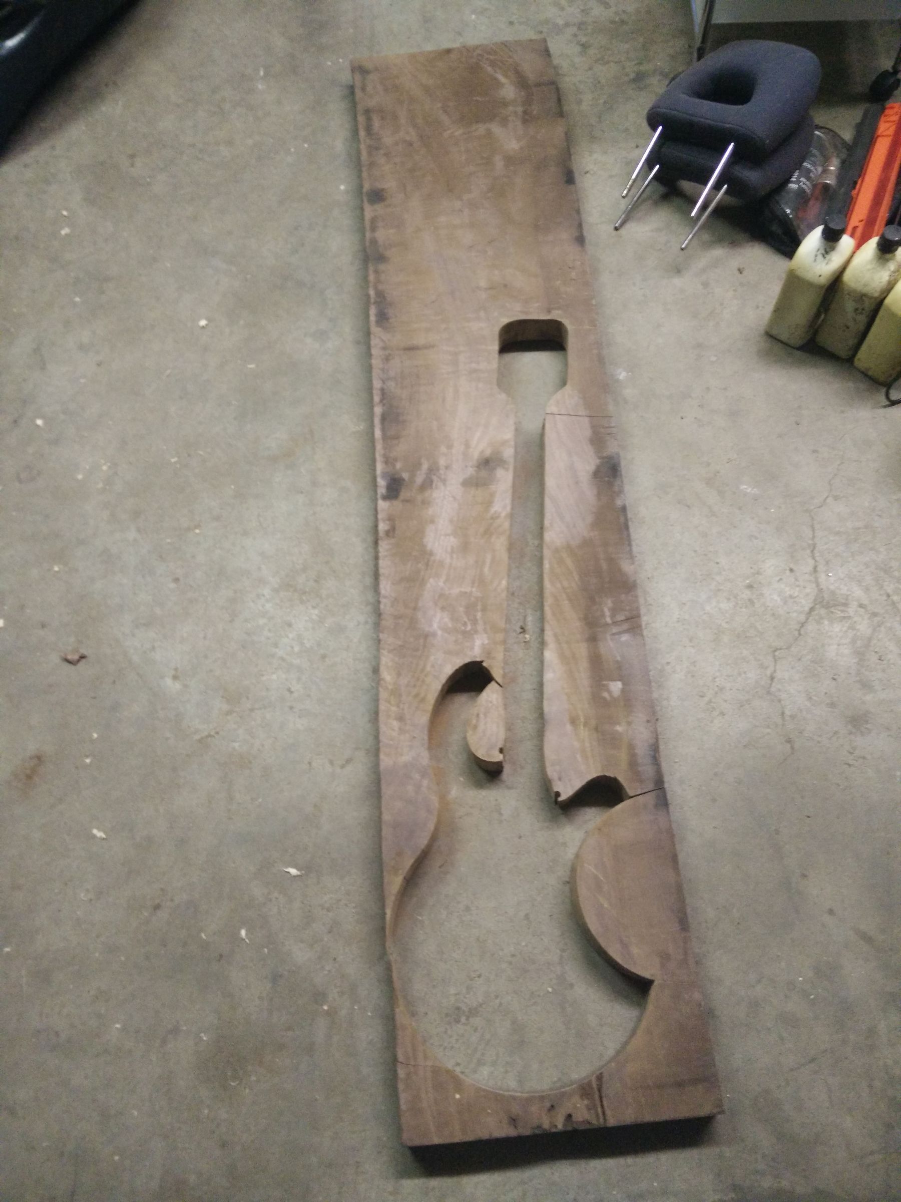 Twin Bass and Guitar From a Slab of Walnut : 22 Steps (with Pictures ...