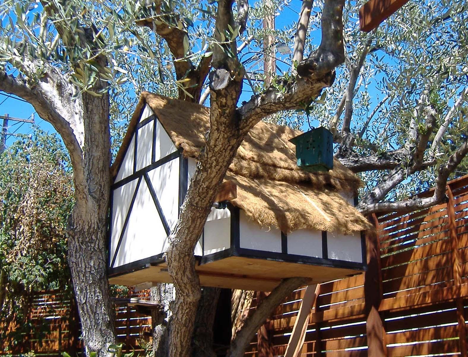 Half Timbered Thatched Roof Chicken Coop Treehouse : 4 Steps (with ...