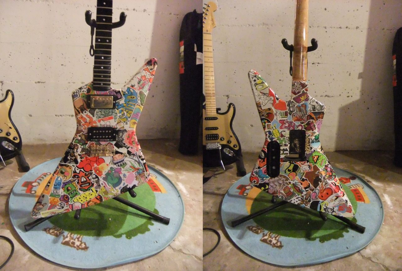 Sticker Bomb Guitar! : 5 Steps (with Pictures) - Instructables