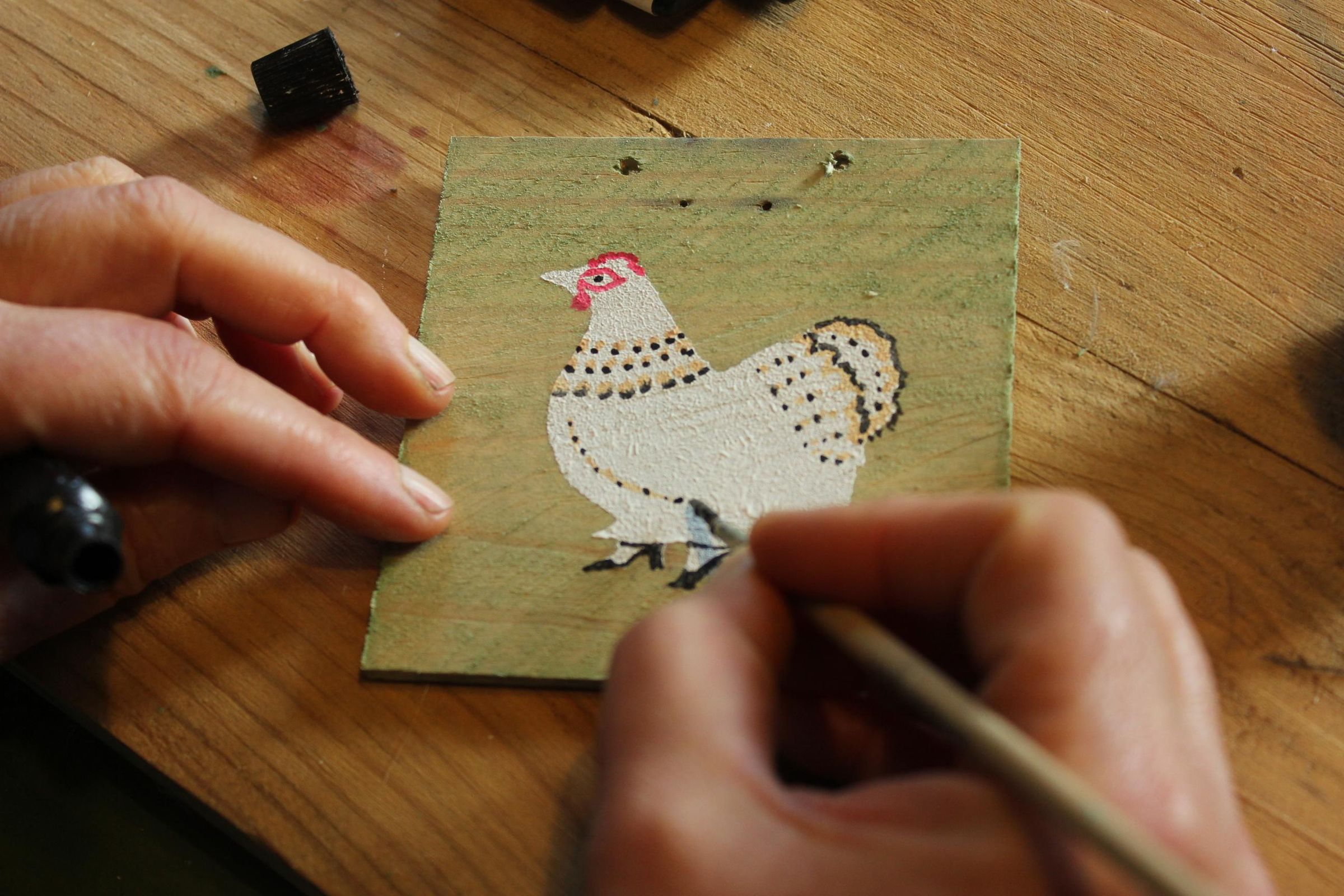 Naïve Painting on Wood - Art for Pleasure, Greetings Cards and Gifts ...