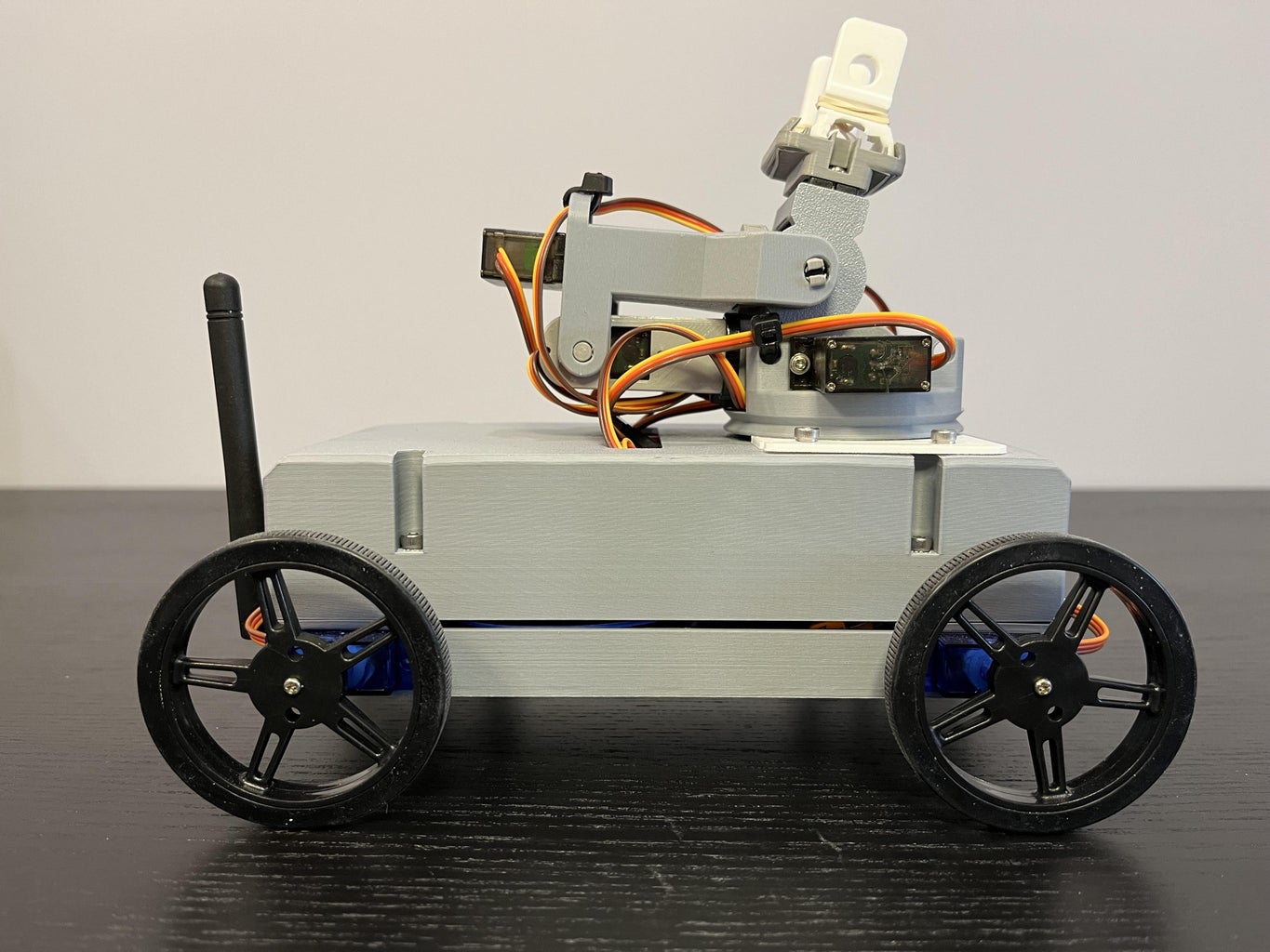 3d Printed Arduino Servo Platform With Robotic Arm 4 Steps