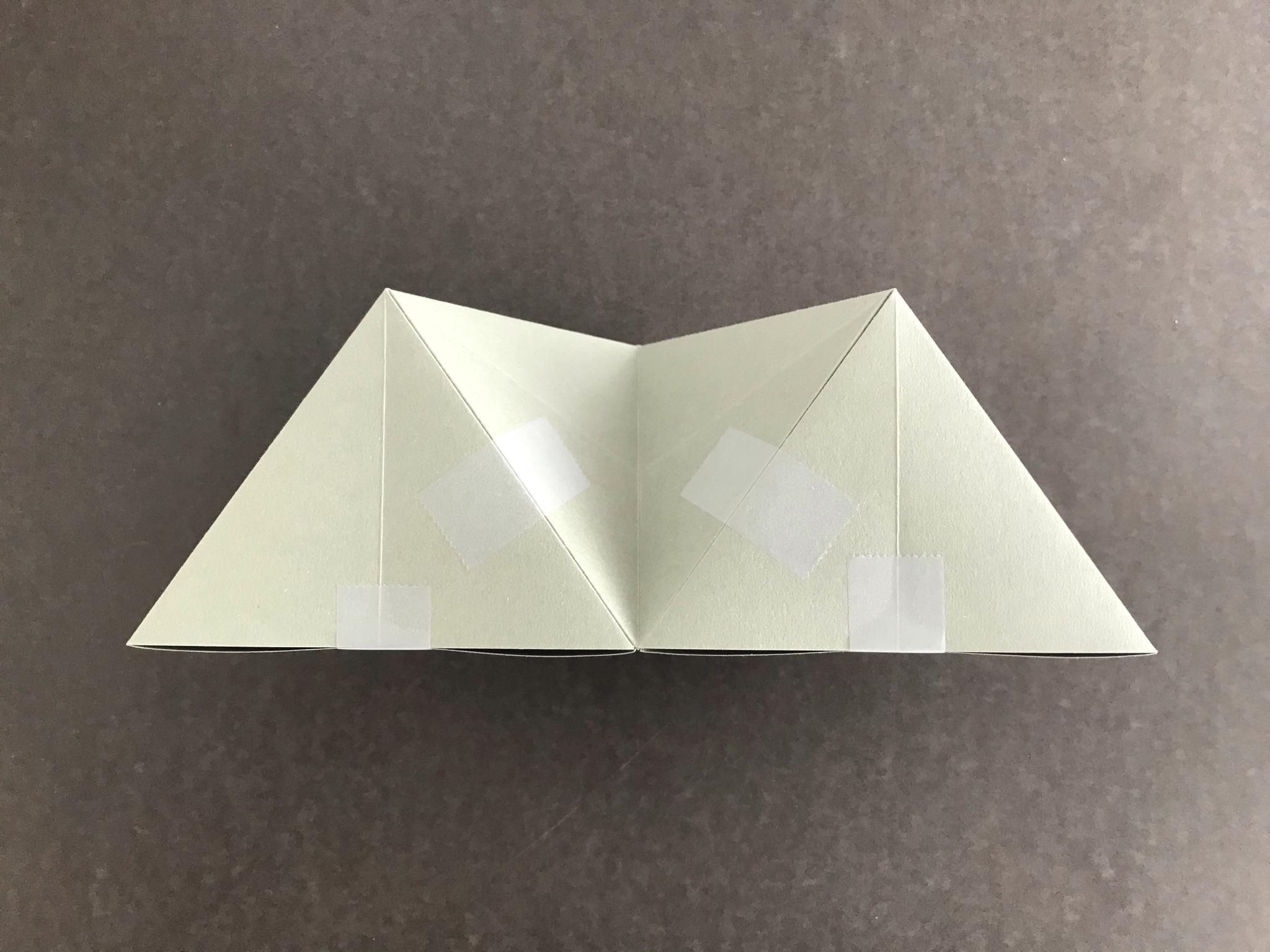 DIN A4 Double Rhombic Pyramid (with Integrated Hinge) : 3 Steps (with ...